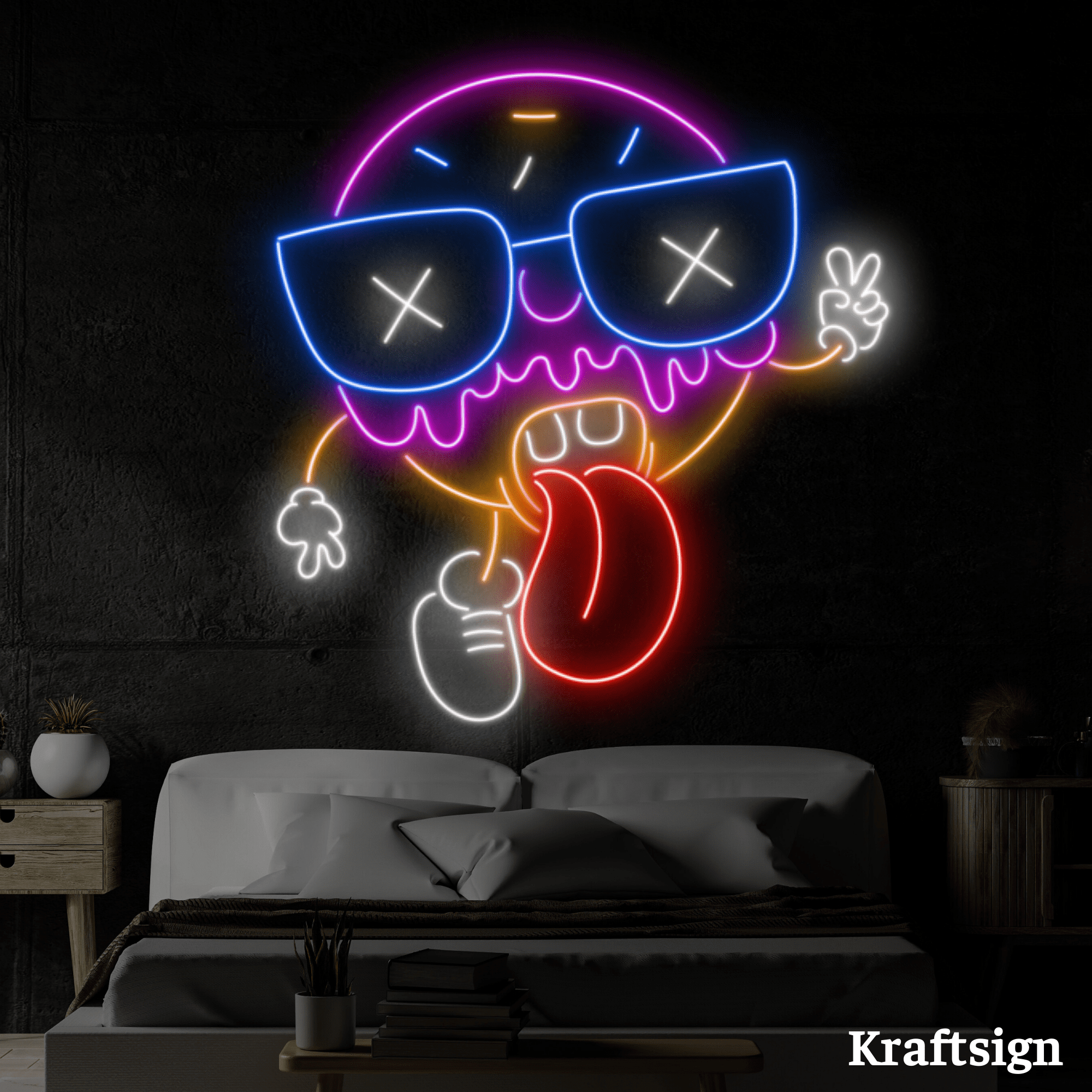 Craftnamesign Funny Donut Neon Sign, Donut Shop Decor, Bakery LED Sign ...