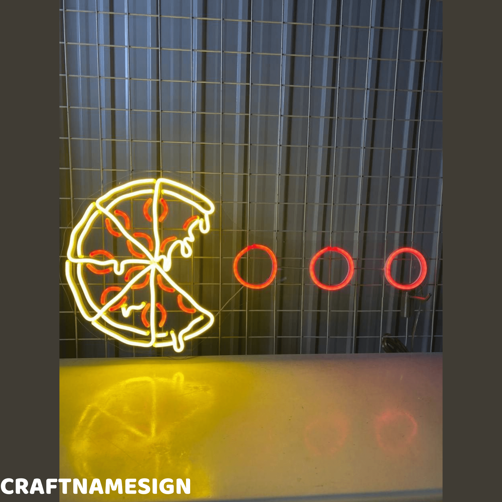 Craftnamesign Funny Pizza Neon Sign, Pizza Store Wall Sign, Italian ...