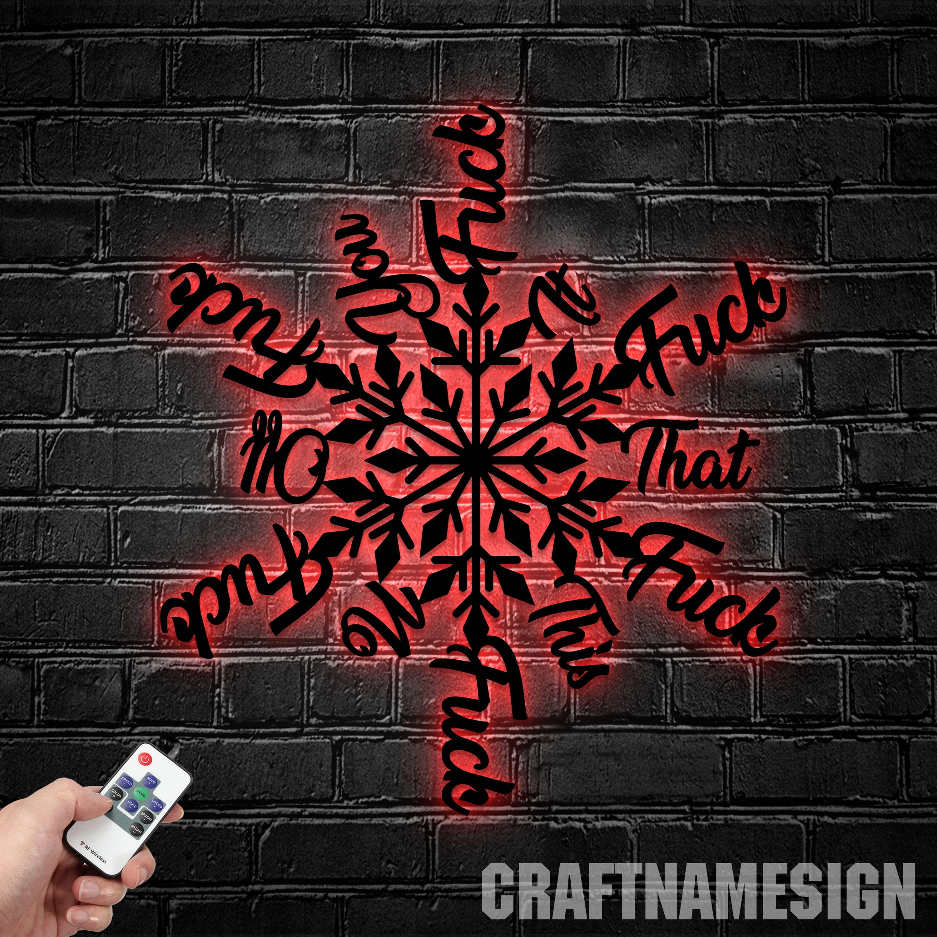 Craftnamesign Funny Quotes Metal Wall Art LED Light, Custom Everything ...