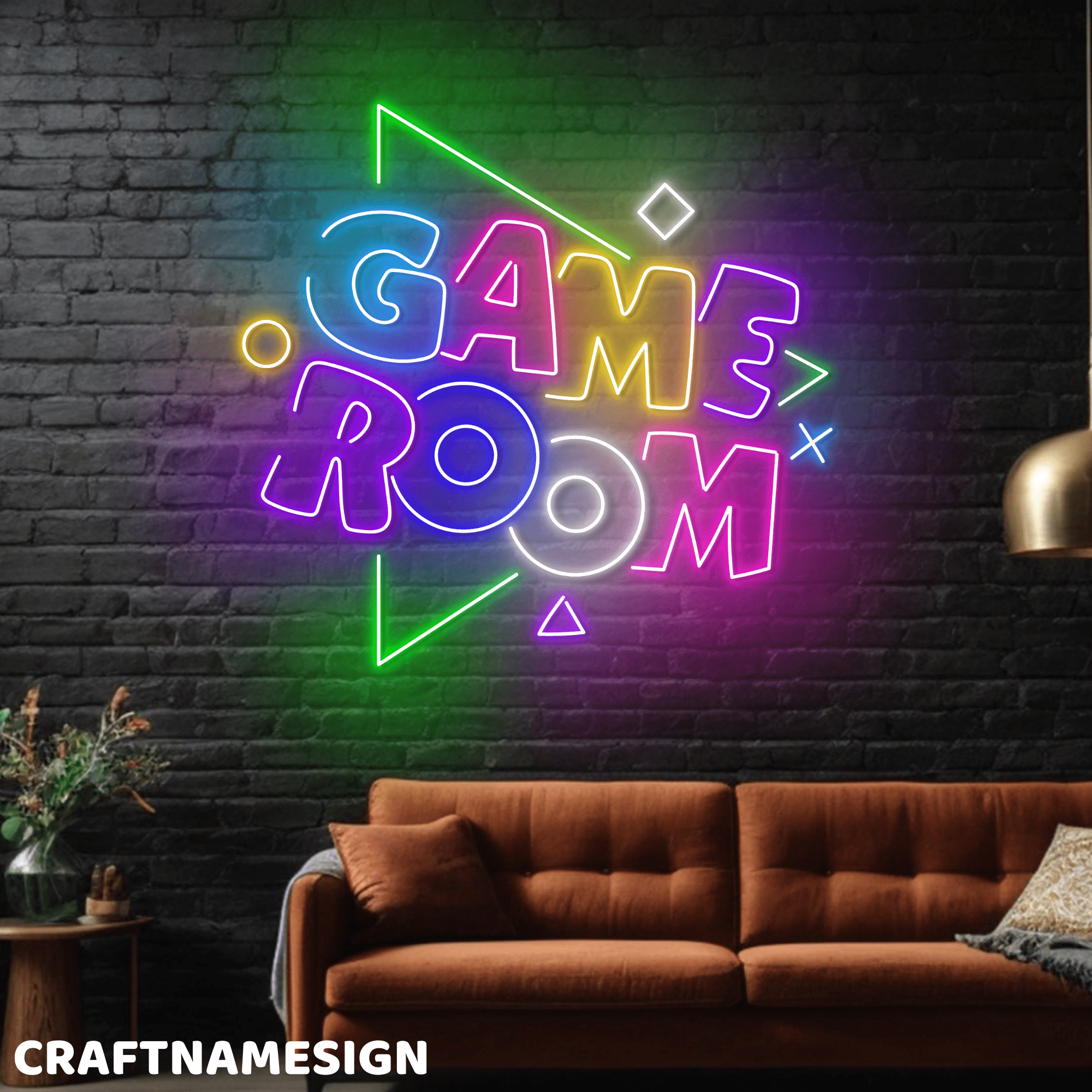 Craftnamesign Game Room Neon Light For Wall Decor, Game Club LED Wall ...