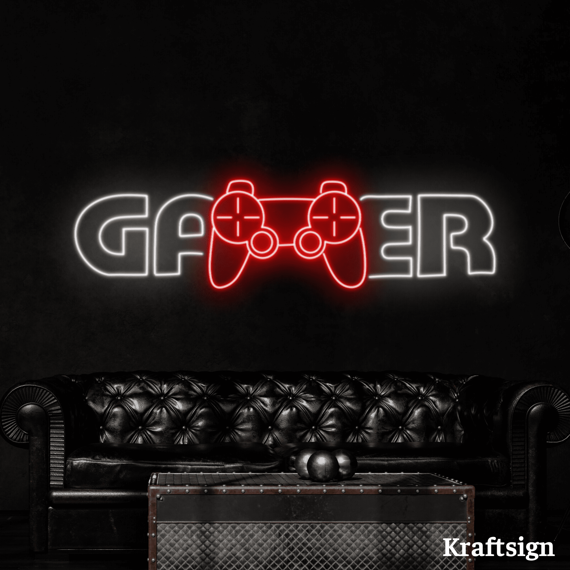 Craftnamesign Gamer Neon Sign, Game Controller LED Sign, Game Room ...