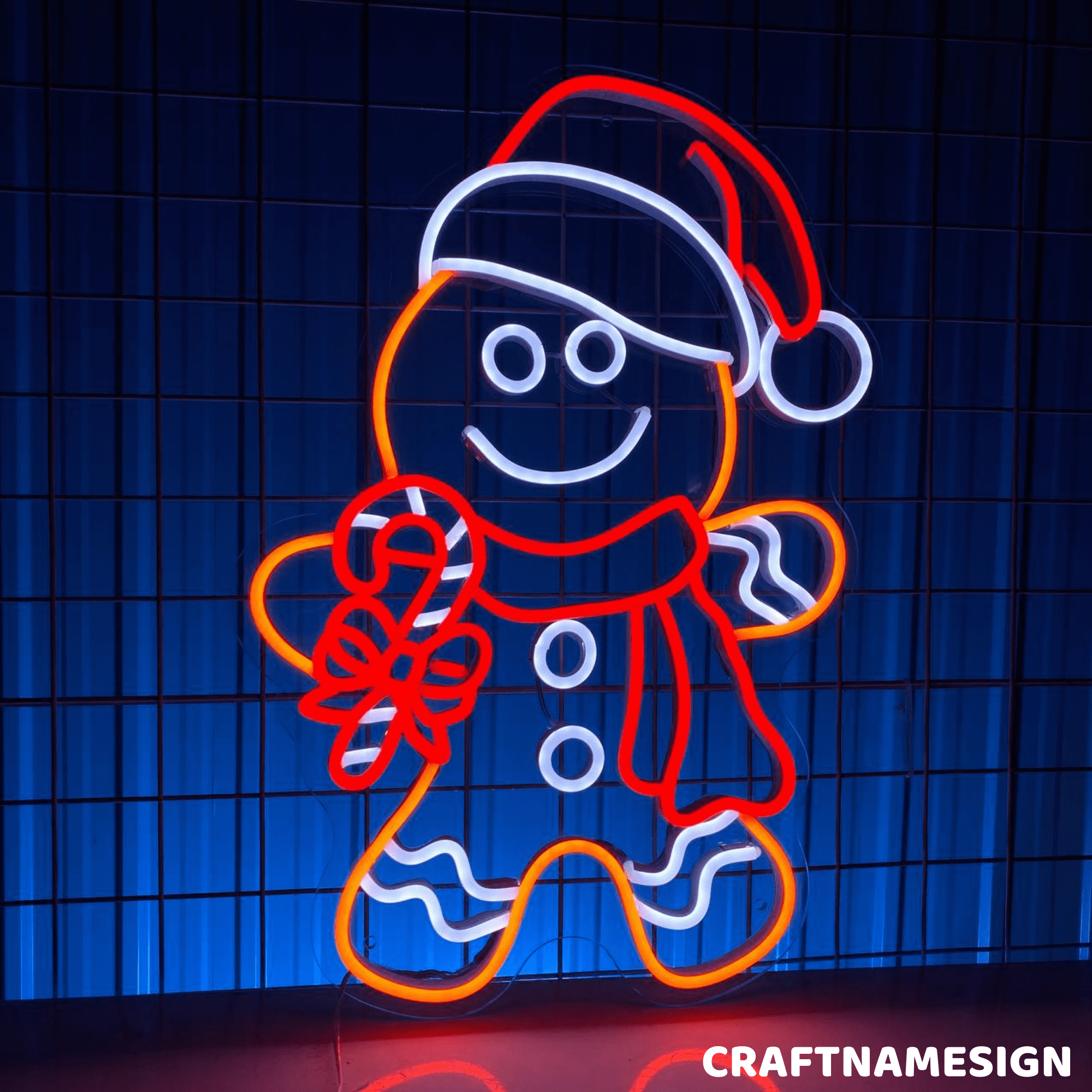 Craftnamesign Gingerbread Neon Light For Bakery Store Christmas Season ...