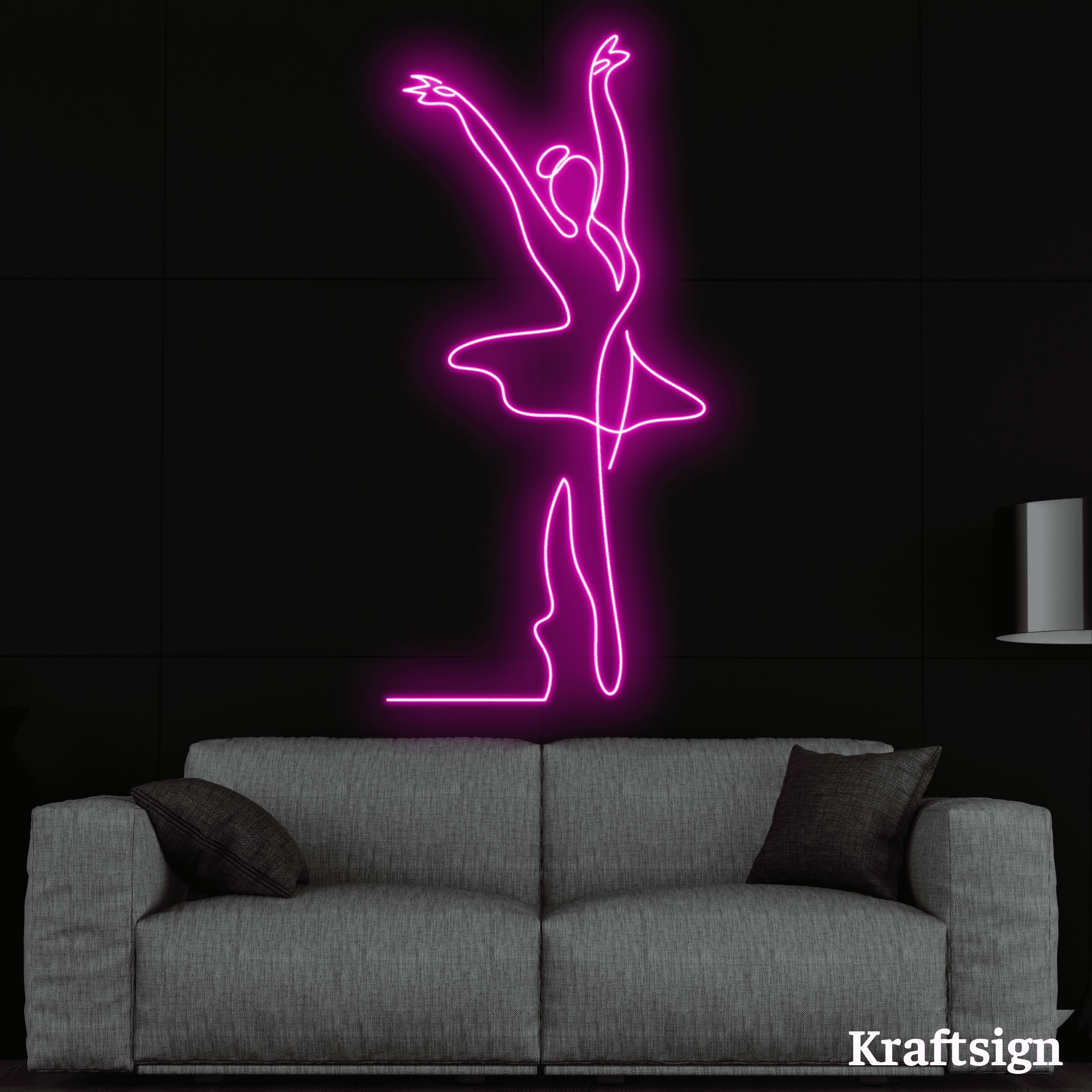 Craftnamesign Girl Dance Ballet Neon Sign, Ballet Class Decor, Ballet ...