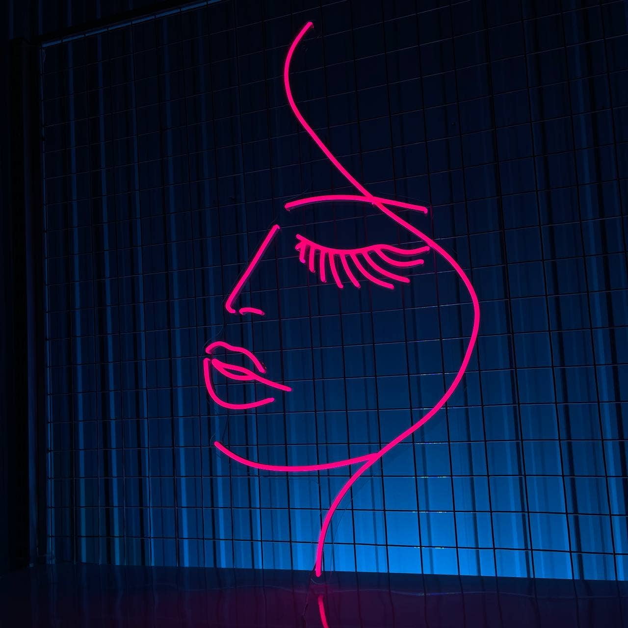 Craftnamesign Girl Face Line Neon Sign, Boutique Spa LED Sign, Beauty ...