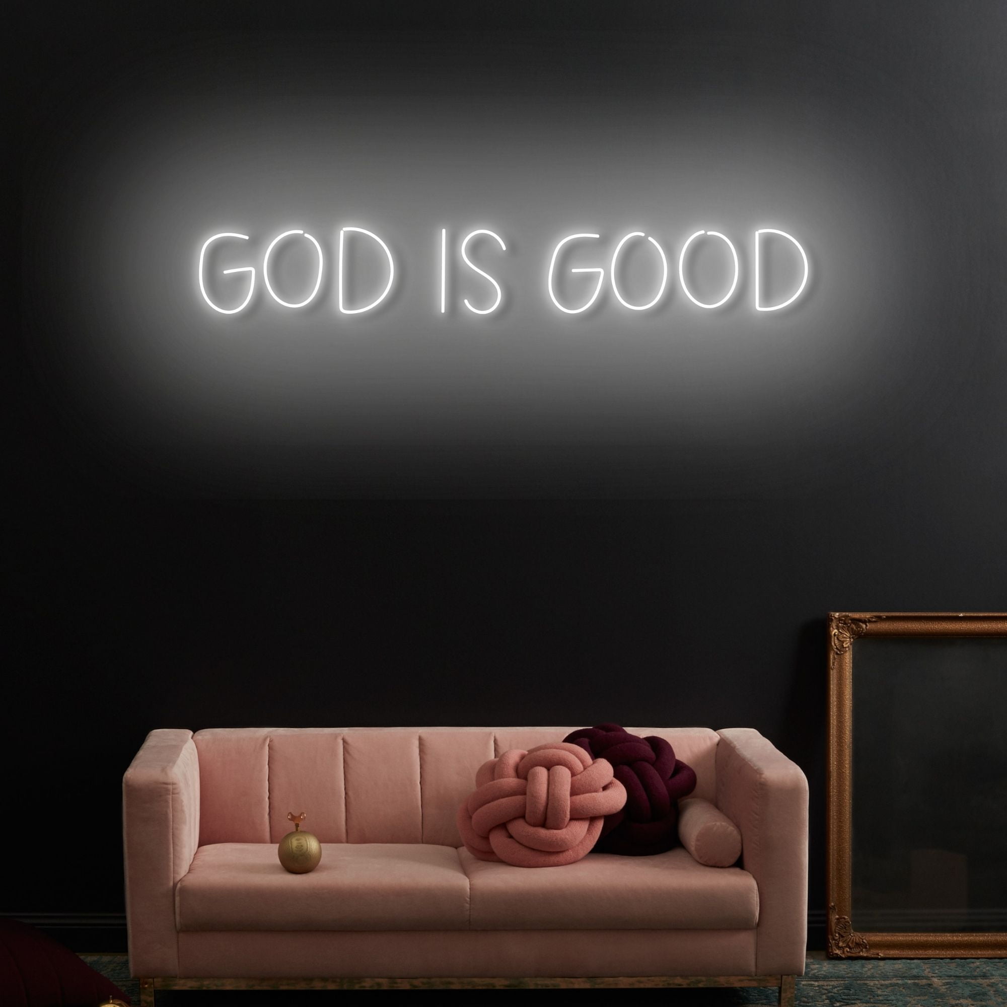 Craftnamesign God Is Good Neon Sign, God Is Good Led Light Decor ...