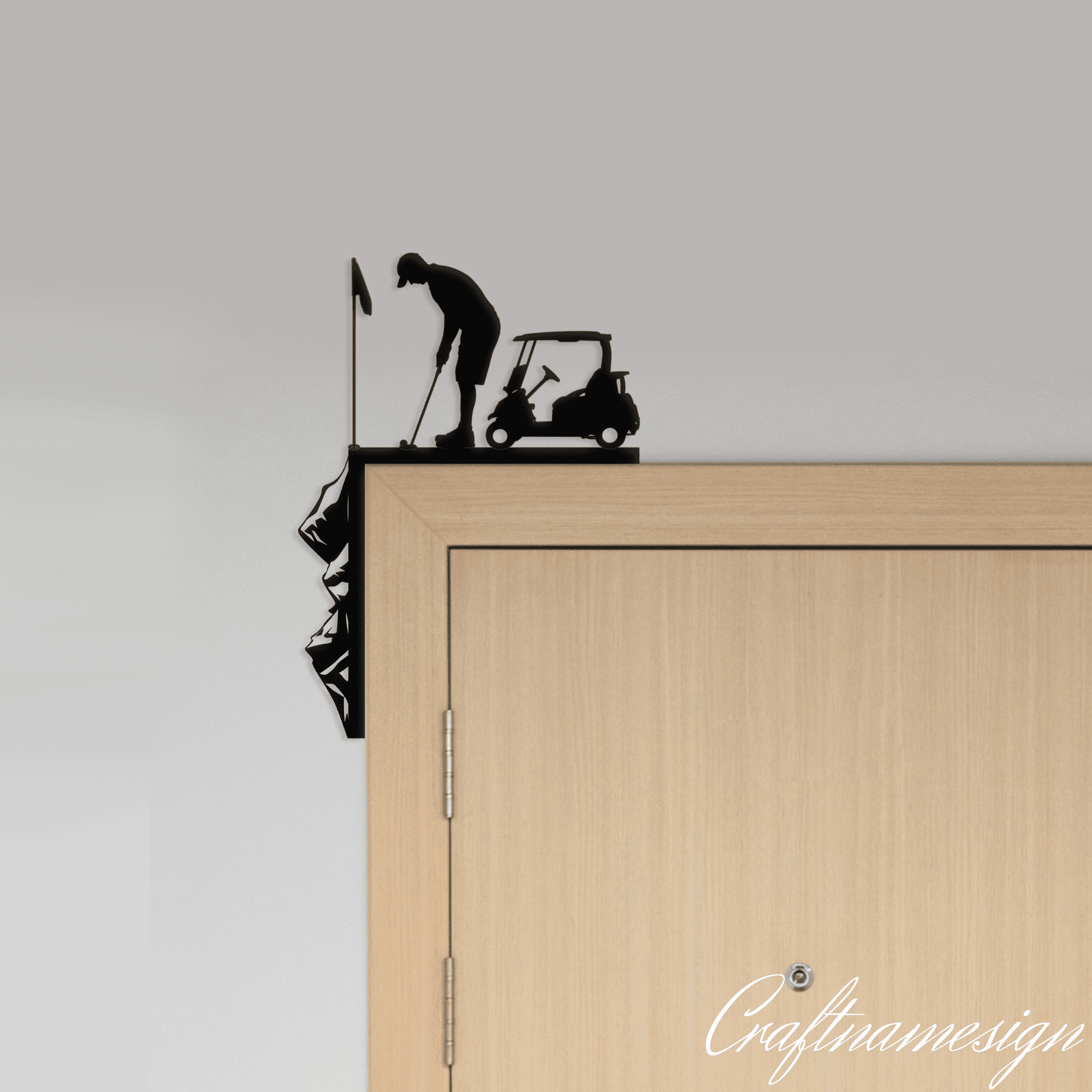 Craftnamesign Golf Metal Door Corner Sign, Golfing Door Corner ...