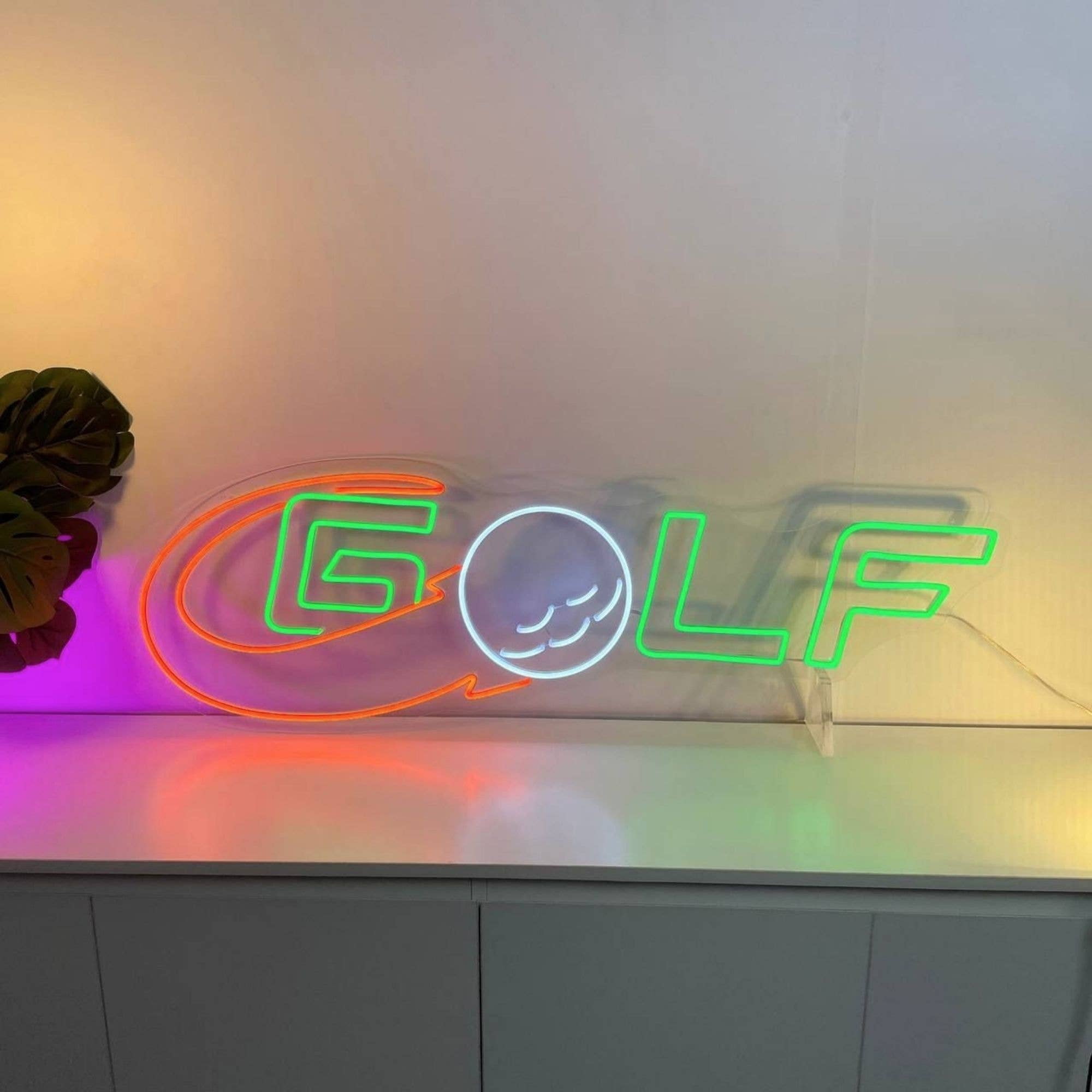 Craftnamesign Golf Neon Light For Wall Decor, Open Led Sign For Golf ...