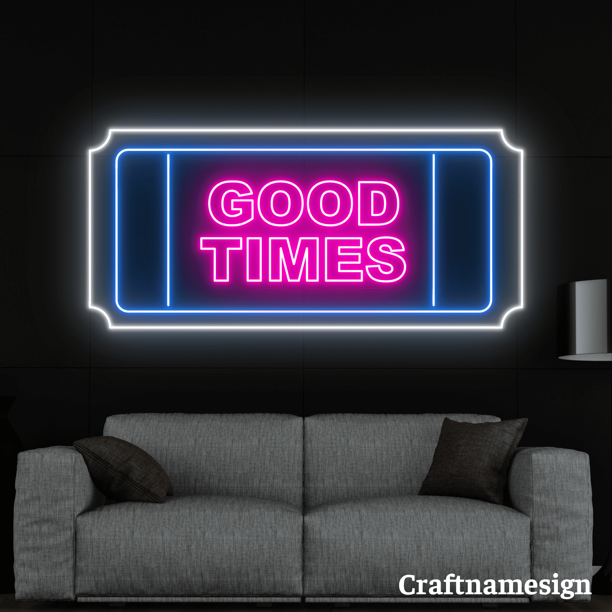 Craftnamesign Good Times Neon Sign for Bar Club Shop Bedroom Wall Decor ...