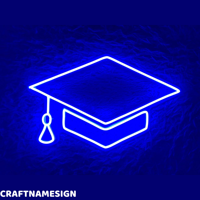 Craftnamesign Graduation Cap Neon Sign, Class of 2024 Led sign, Grad ...