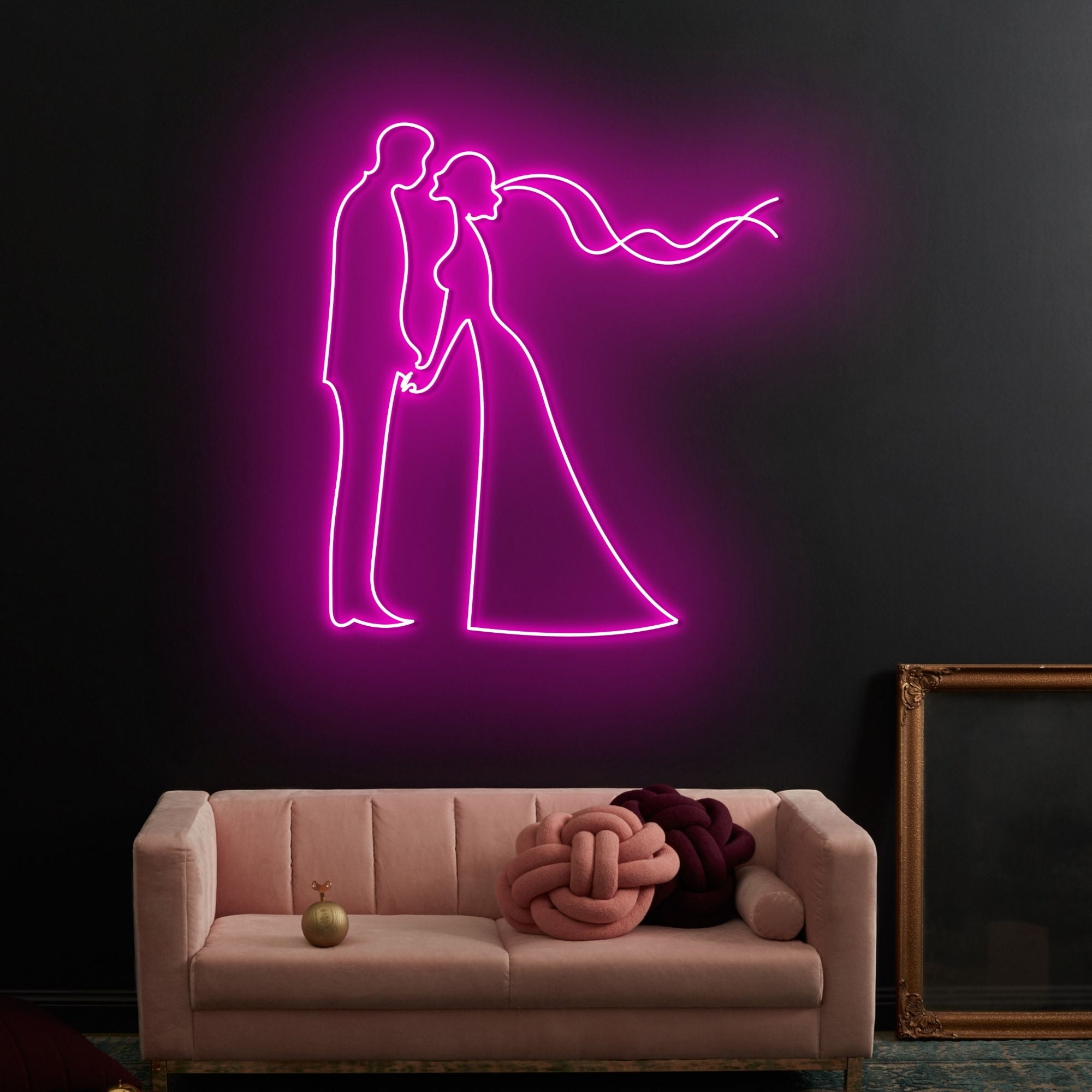 Craftnamesign Groom Bride Wedding LED Light, Wedding Couple Neon Sign ...