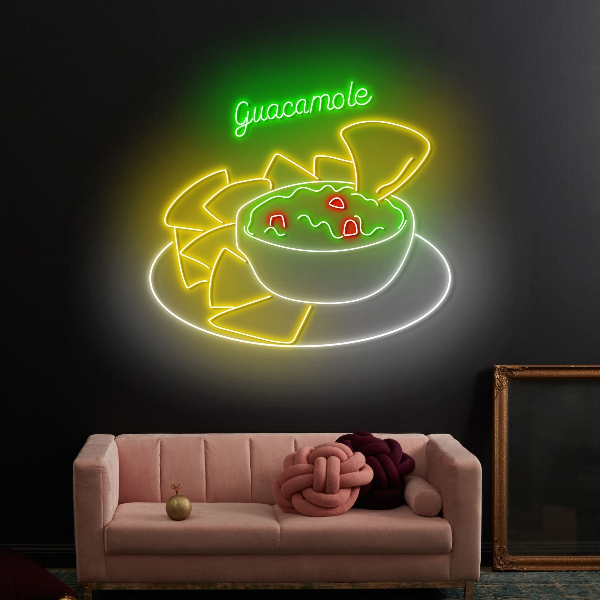 Craftnamesign Guacamole Neon Light, Mexican Food LED Sign Wall Art ...