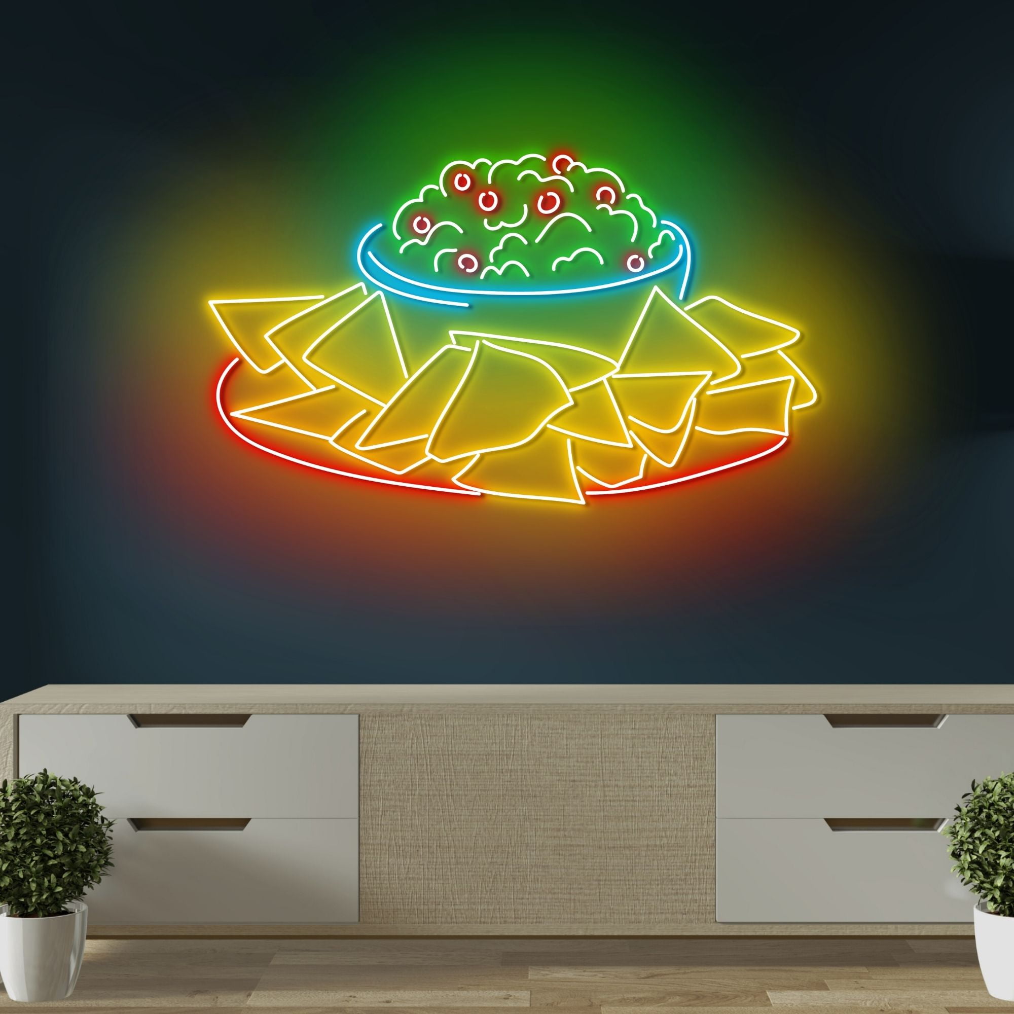 Craftnamesign Guacamole Neon Light Sign Wall Art, Mexican Restaurant ...