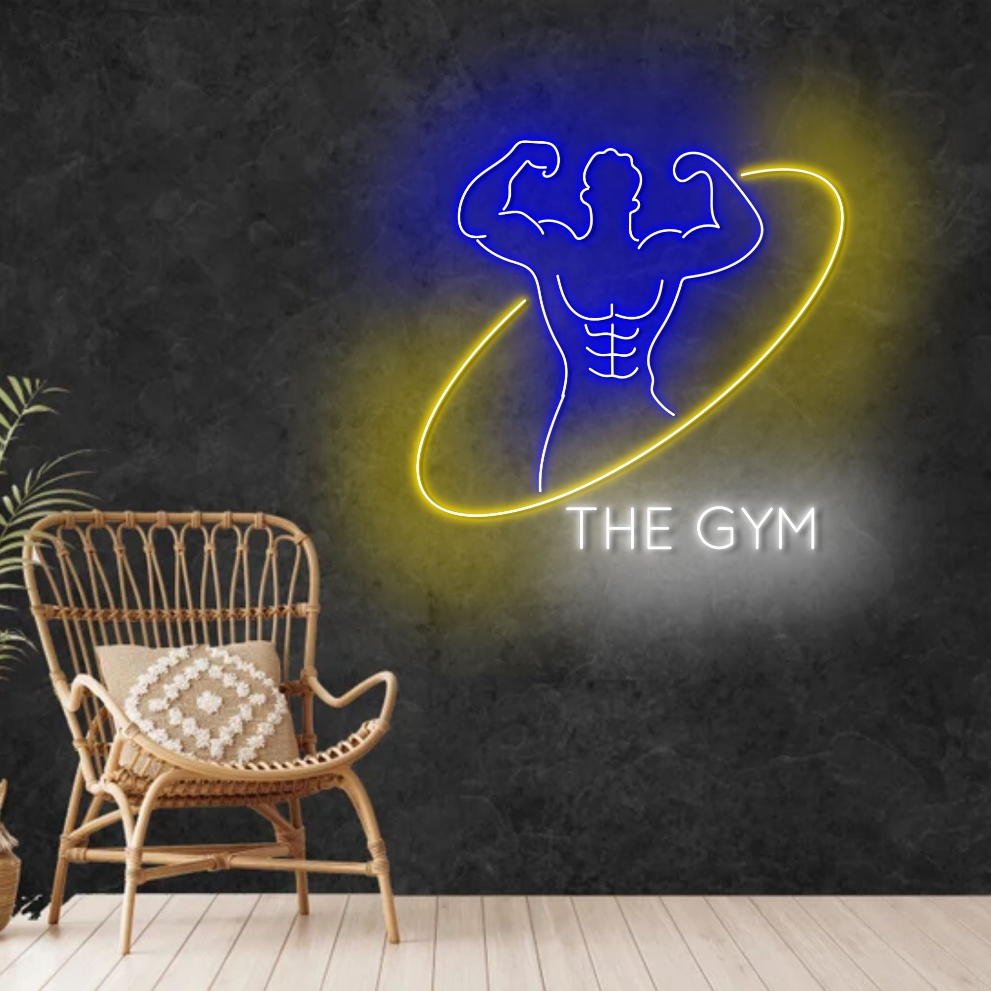 Craftnamesign Gym Neon Light, Open Sign LED Light For Fitness ...
