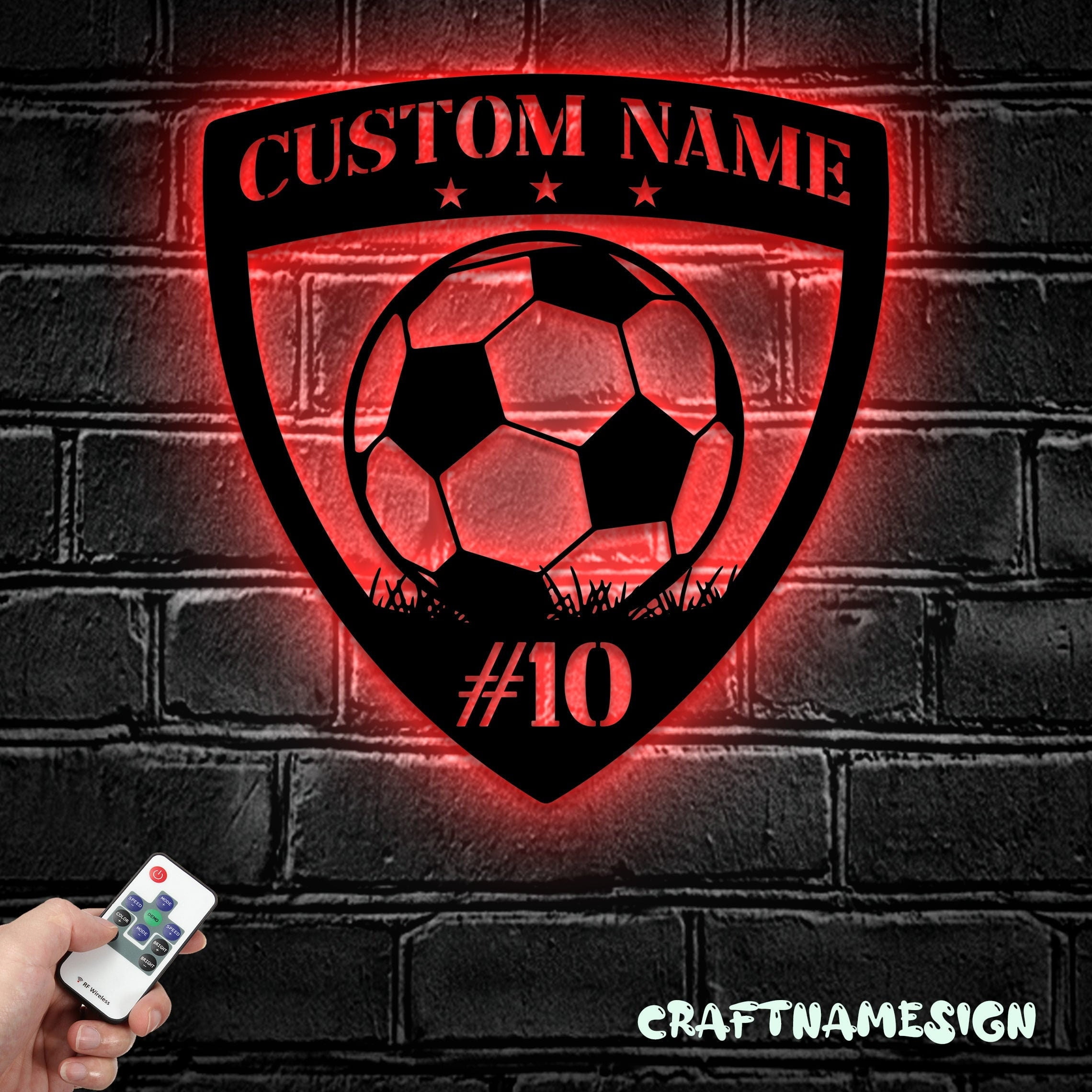 Craftnamesign Halloween Spooky House Metal Wall Art Led Light ...