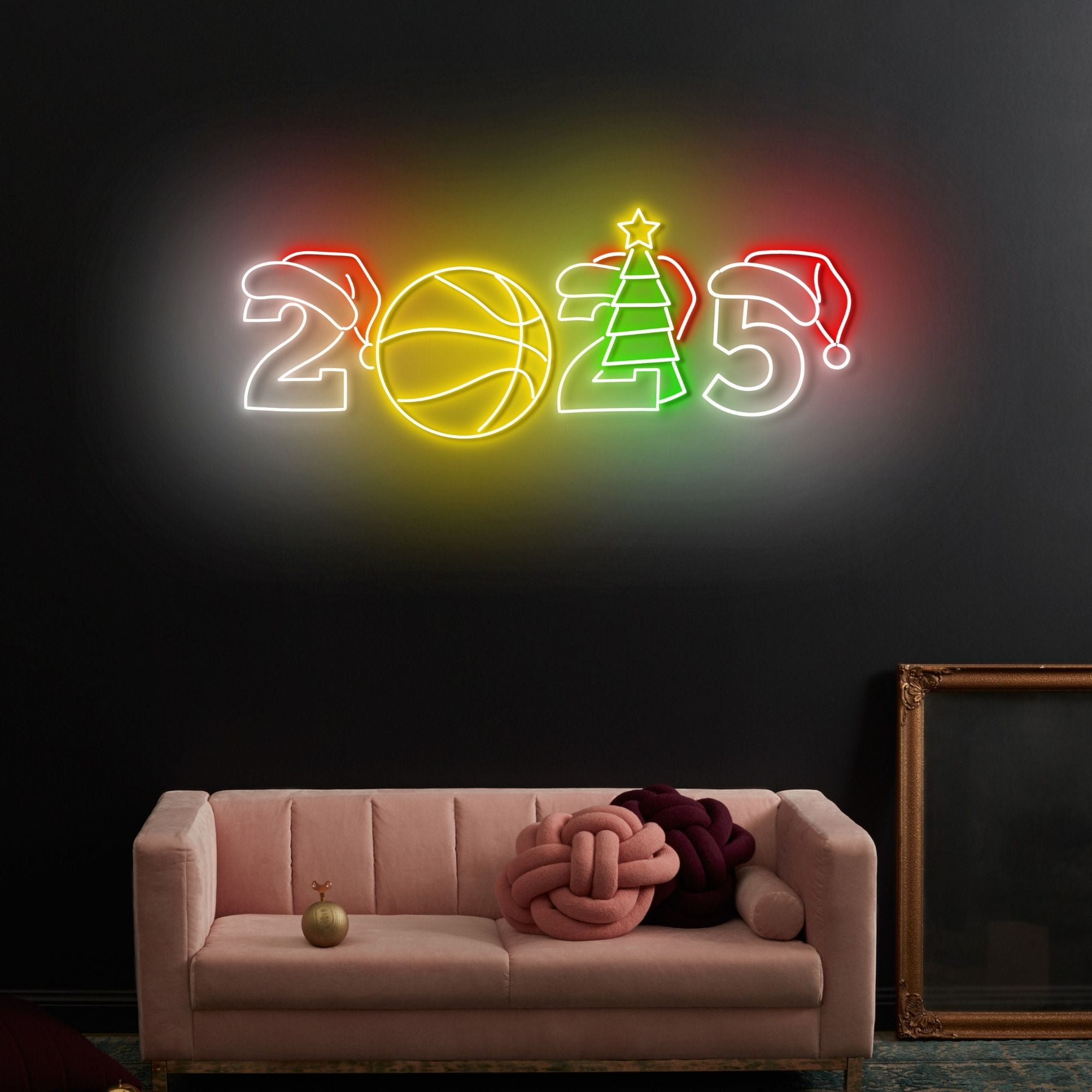 Craftnamesign Happy 2025 Neon Light Sign, Happy New Year 2025 LED Sign, New Year Party ...