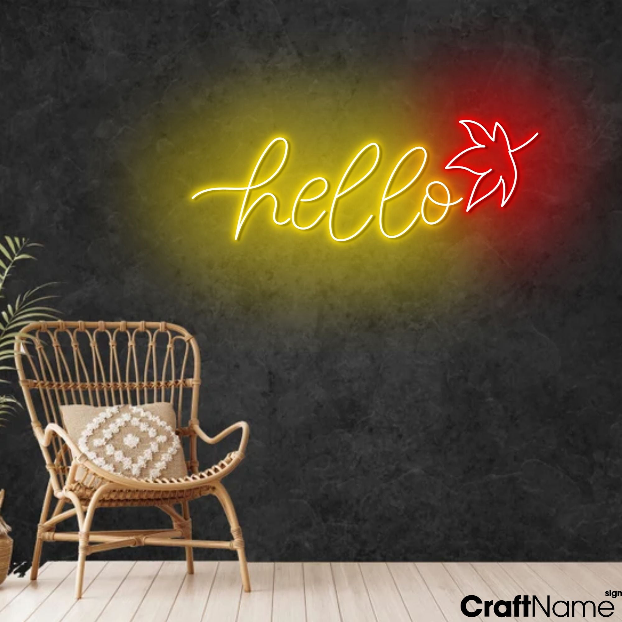 Craftnamesign Hello Fall Open Neon Light Wall Art, Autumn Thanksgiving ...