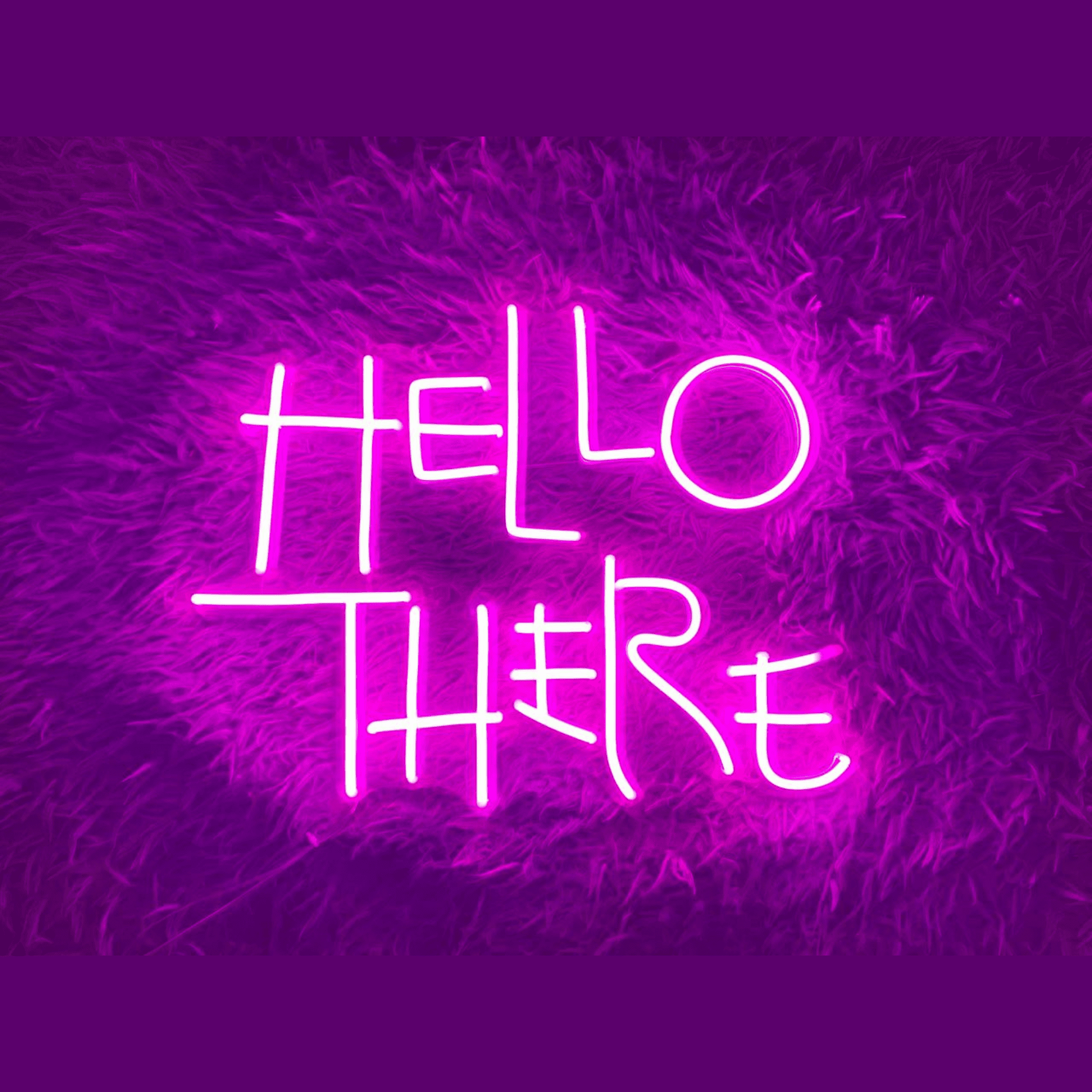 Craftnamesign Hello There Neon Sign, Custom Neon Sign, Bedroom Wall Art ...