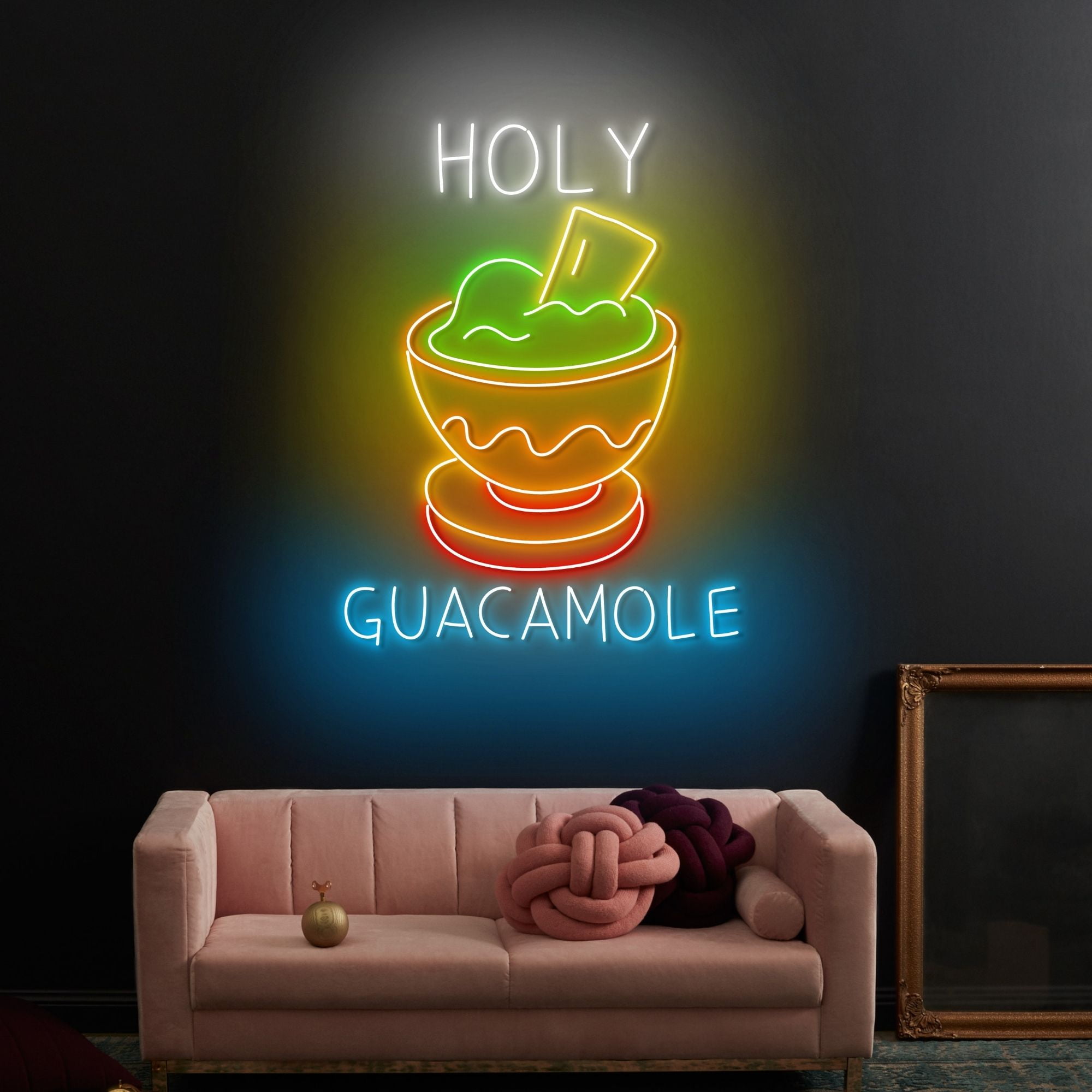 Craftnamesign Holy Guacamole Neon LED Sign, Guacamole LED Light ...