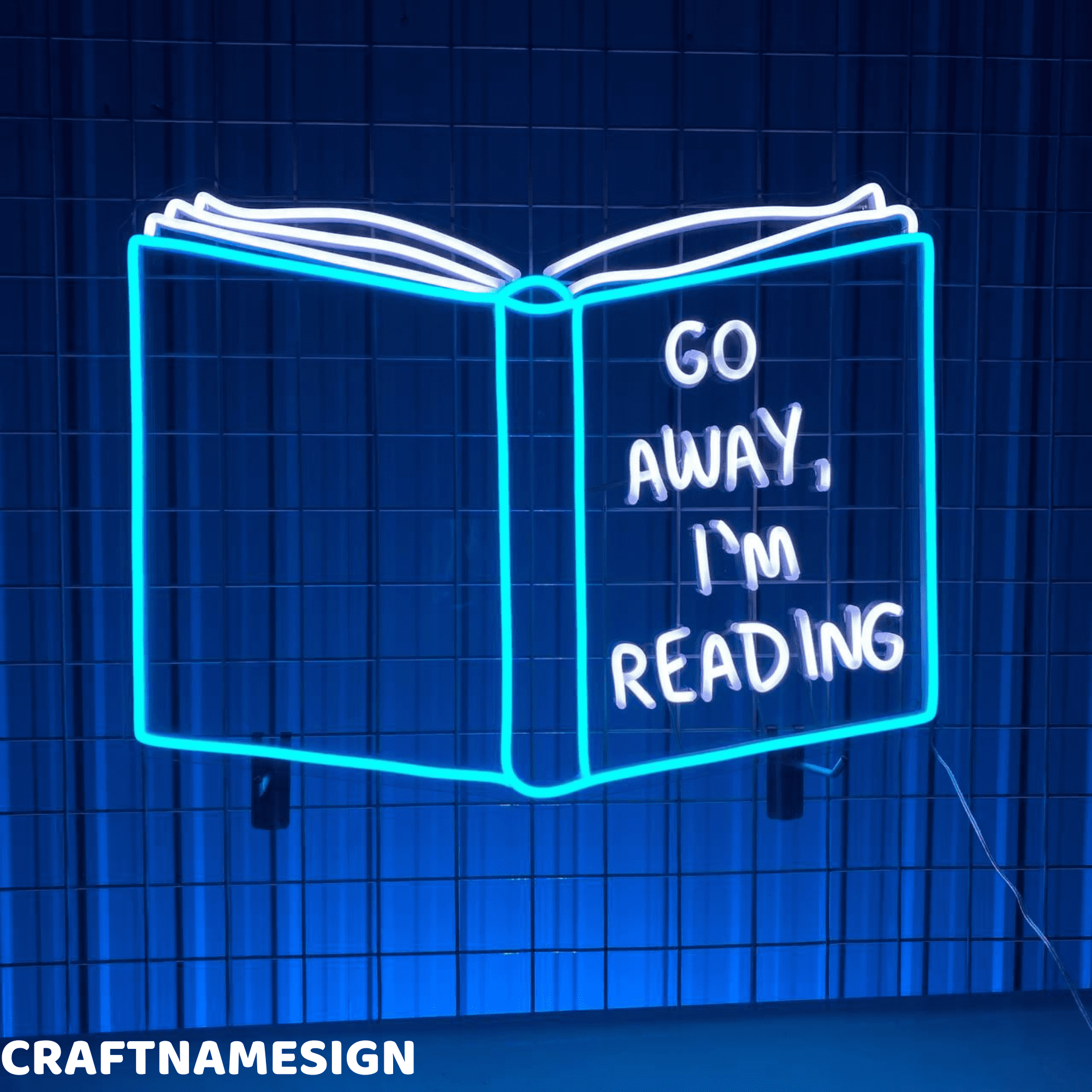 Craftnamesign I'm Reading Neon Sign, Bookish Club Wall Art, Reading ...
