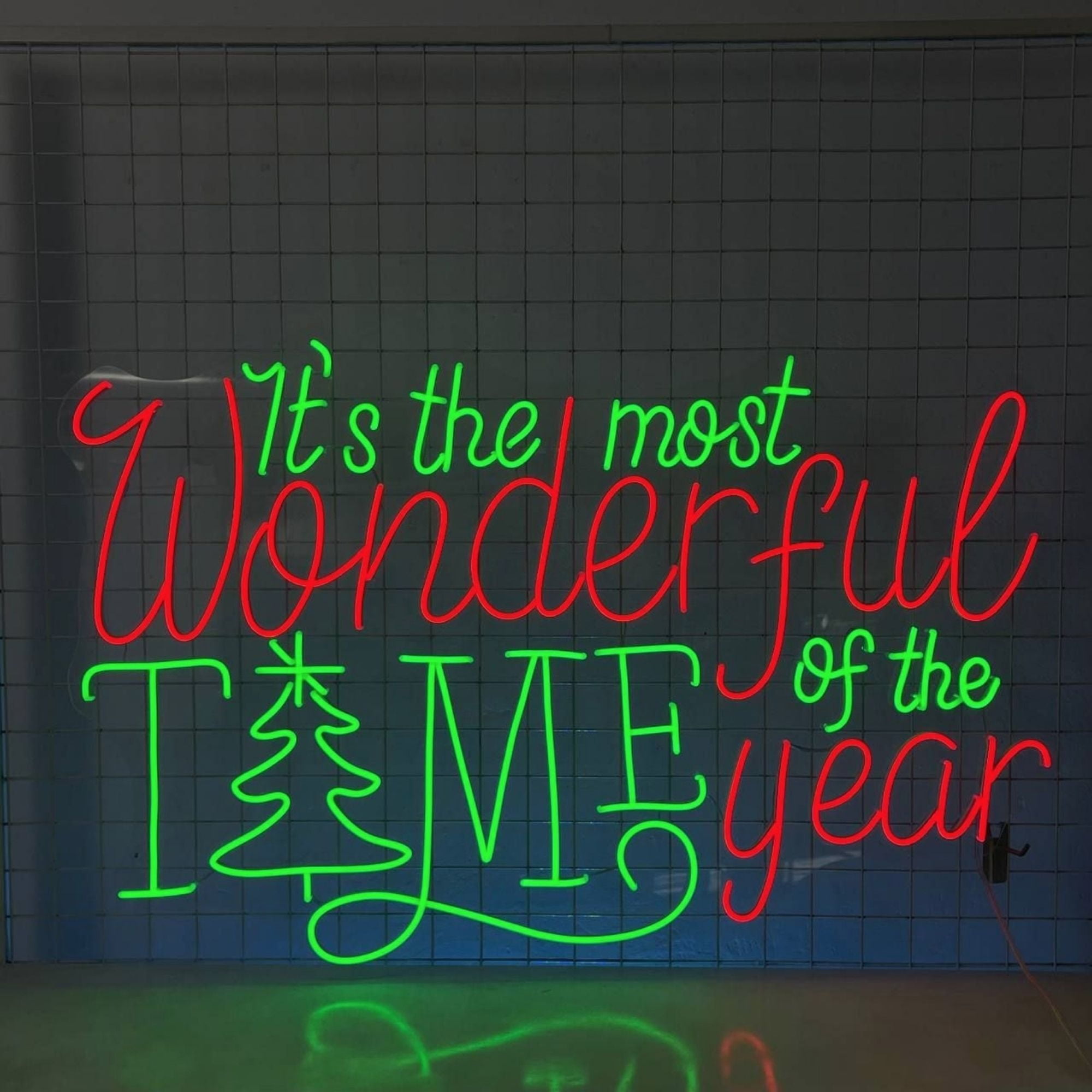Craftnamesign It's The Most Wonderful Time Of The Year Neon Sign ...
