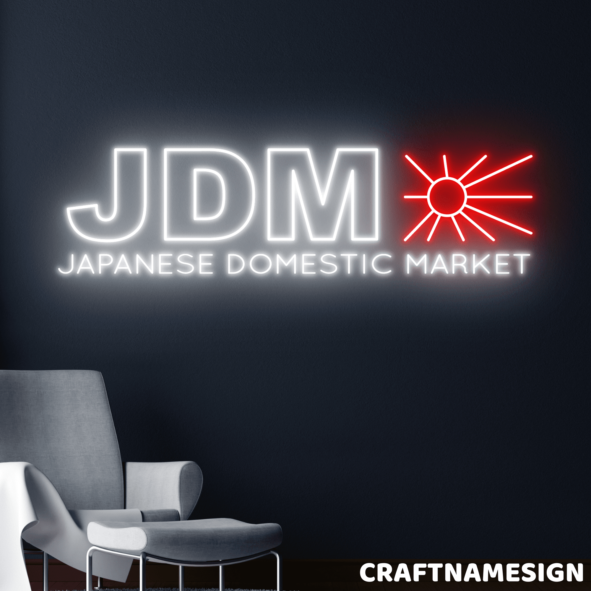 Craftnamesign JDM Neon Sign, Japanese Domestic Market Wall Art, Store ...