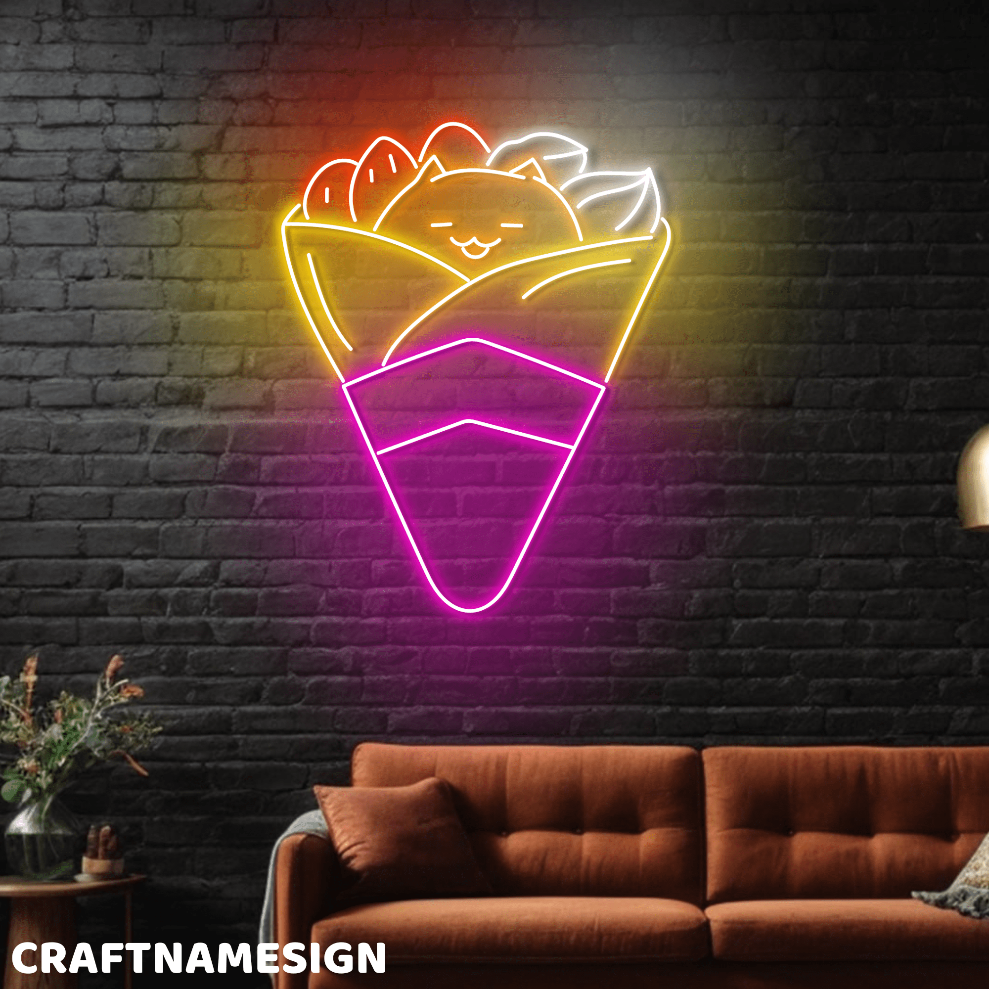 Craftnamesign Japanese Pancake Crepes Neon Sign, Pancake Crepes Wall ...