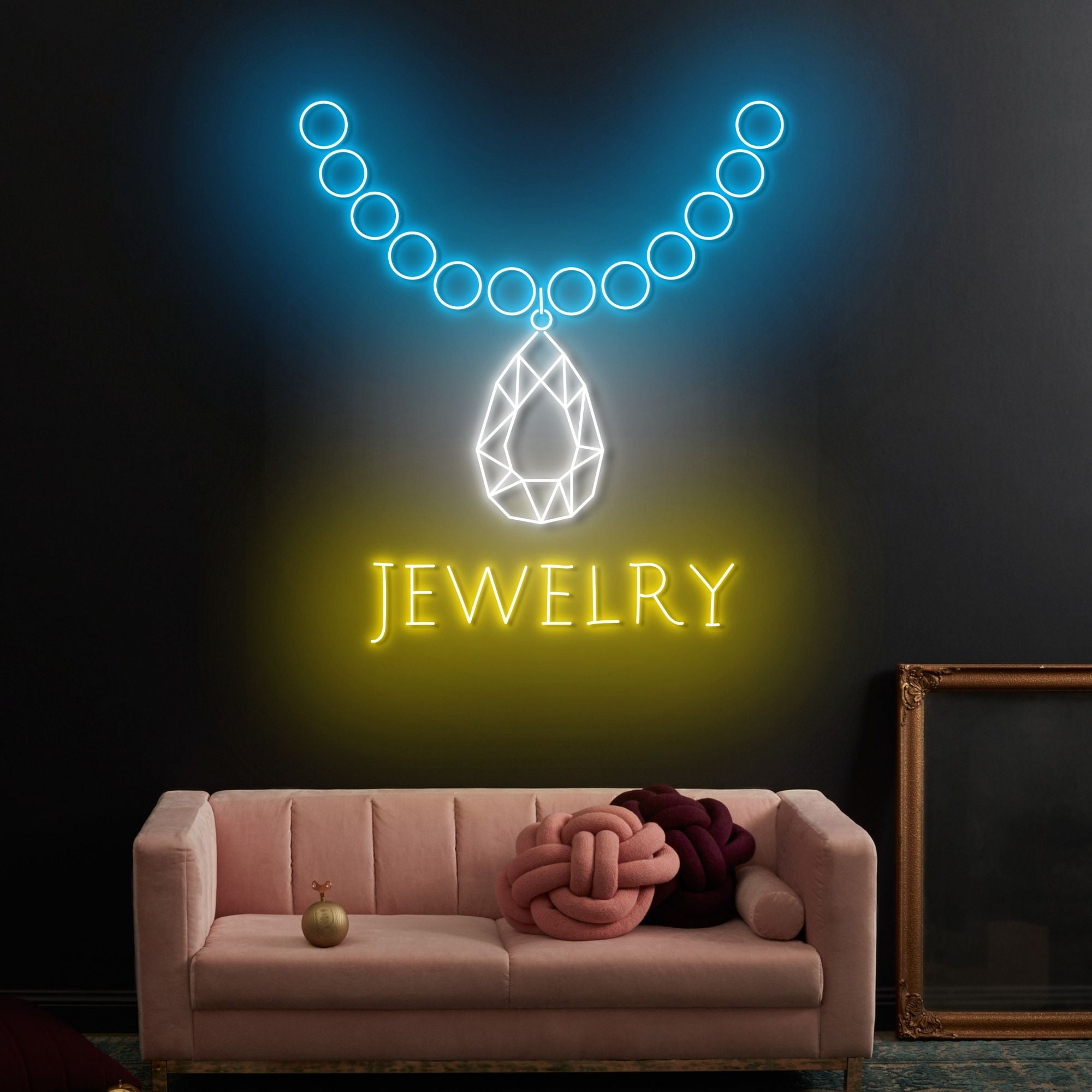 Craftnamesign Jewelry Neon Sign, Open Led Light For Jewelry Wall Decor ...