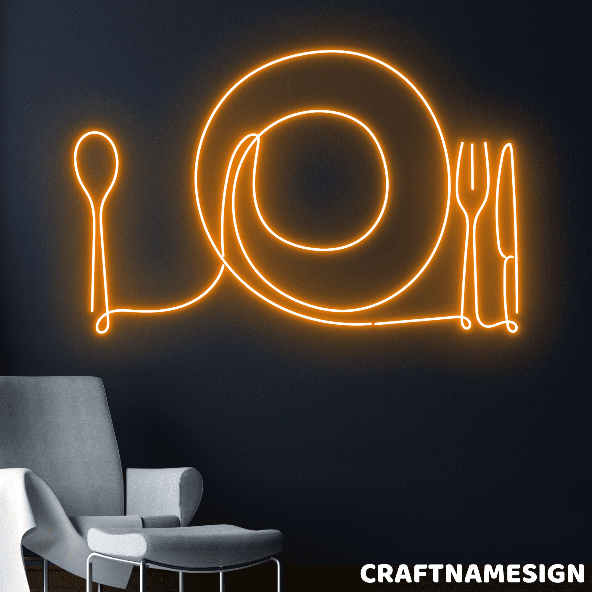 Craftnamesign Kitchen Neon Sign, Kitchen Room Wall Decor, Store Shop ...
