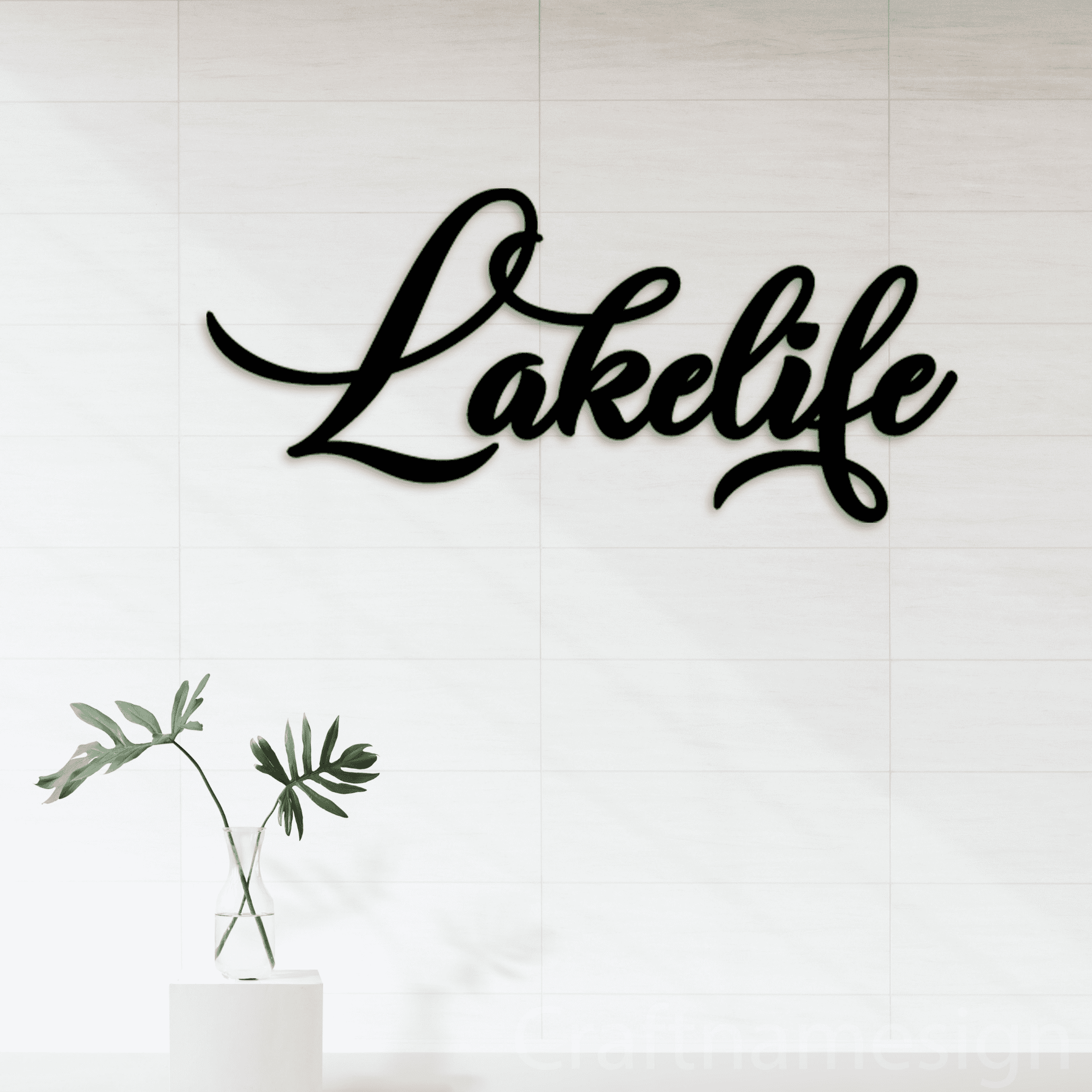 Craftnamesign Lake Life Metal Wall Art, Metal Lakehouse Sign, Lakehouse ...