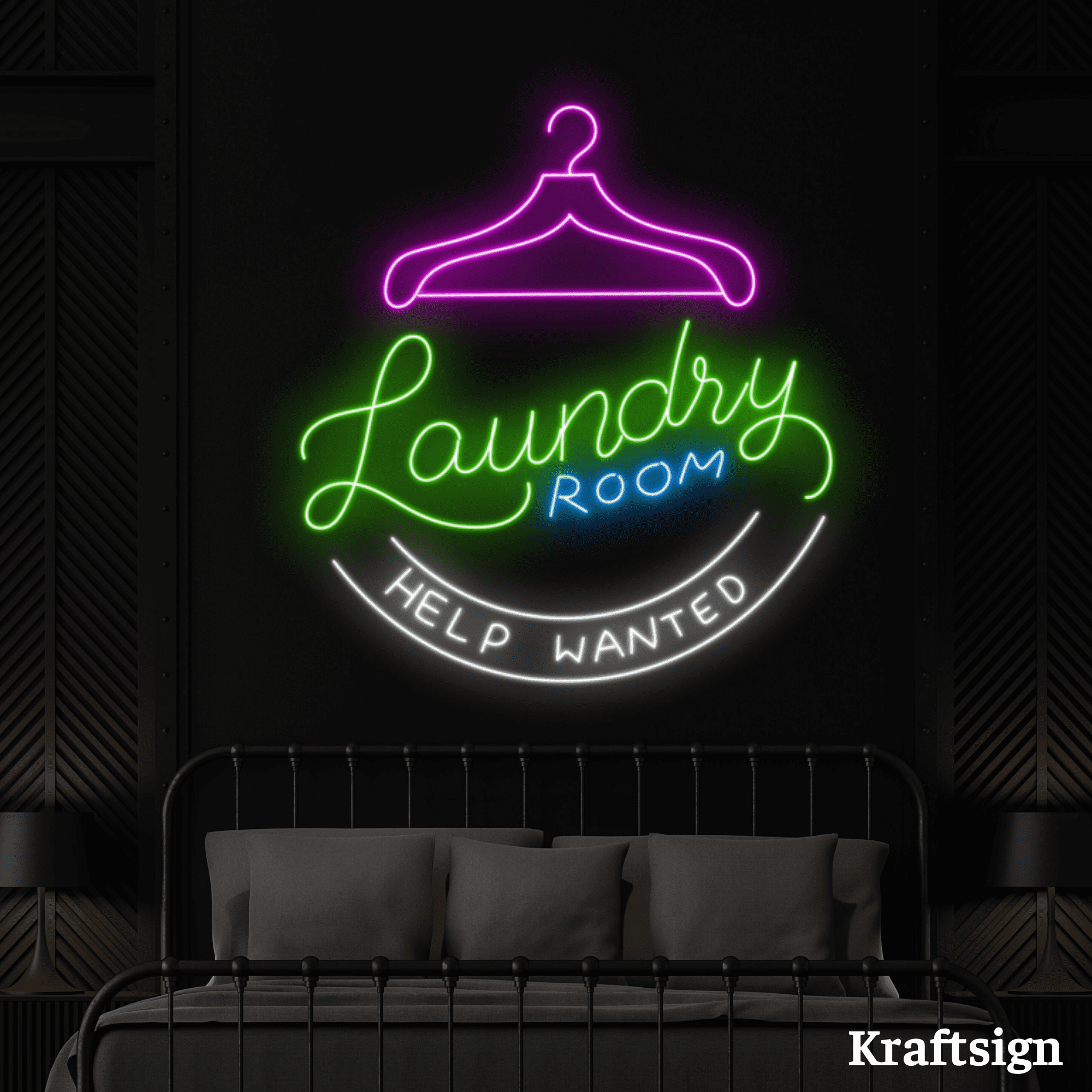 Craftnamesign Laundry Neon Signage, Laundry LED Sign, Laundry Decor ...