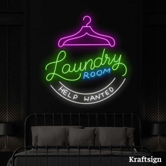 Craftnamesign Laundry Neon Signage, Laundry LED Sign, Laundry Decor ...