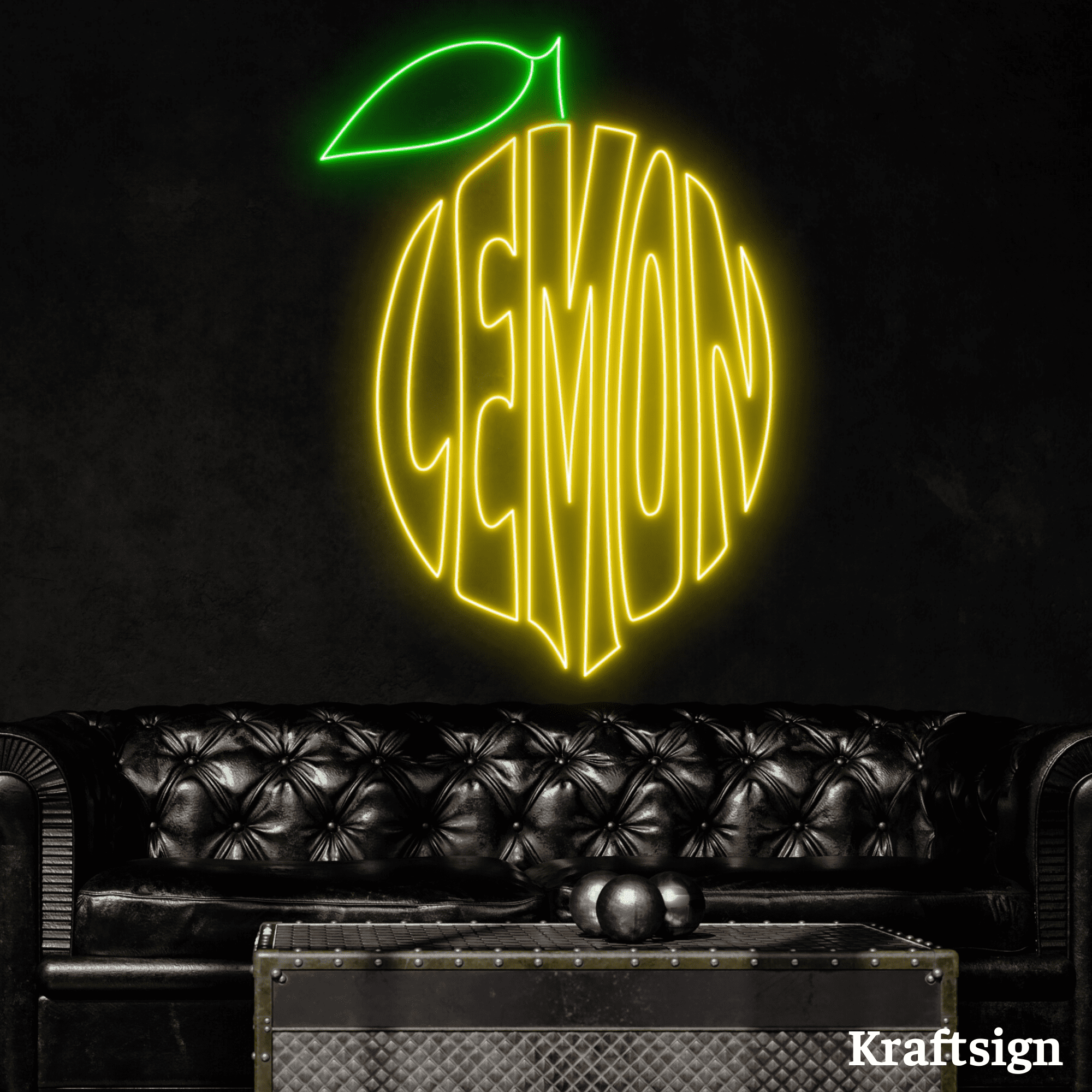 Craftnamesign Lemon Neon Sign, Fruit Shop Decor, Lemon Shop LED Signs ...