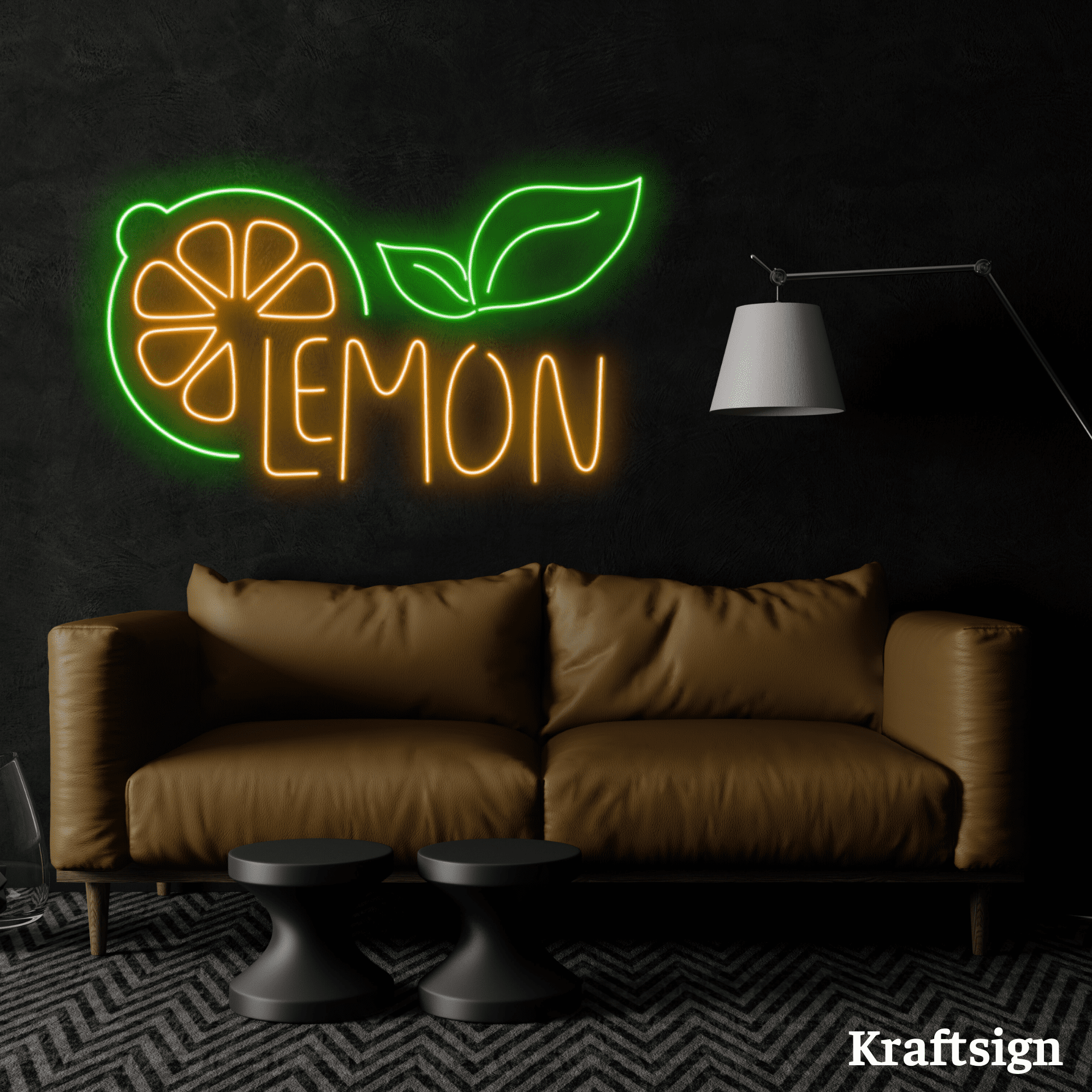 Craftnamesign Lemon neon Sign, Lemon LED Sign, Lemon Shop Wall Art ...