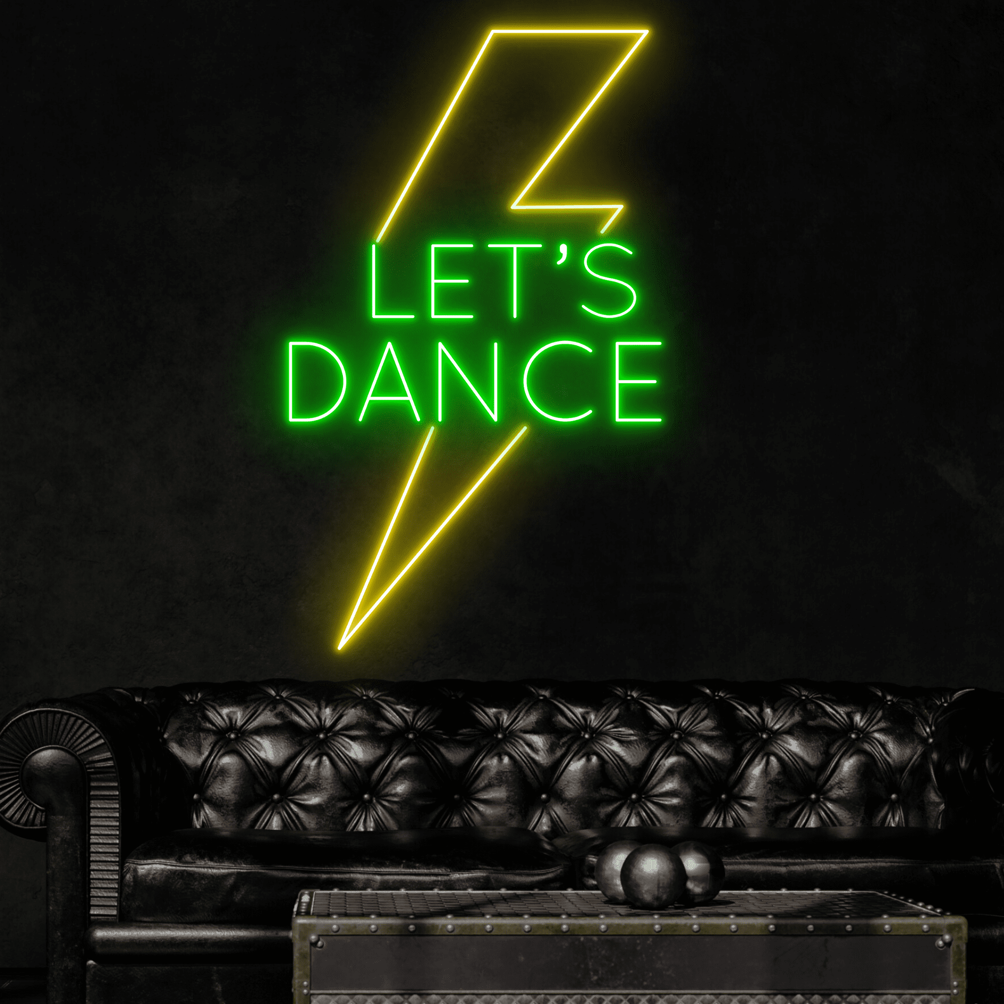 Craftnamesign Let's Dance Neon Sign, Dance Club Wall Decor, Bar Wall ...
