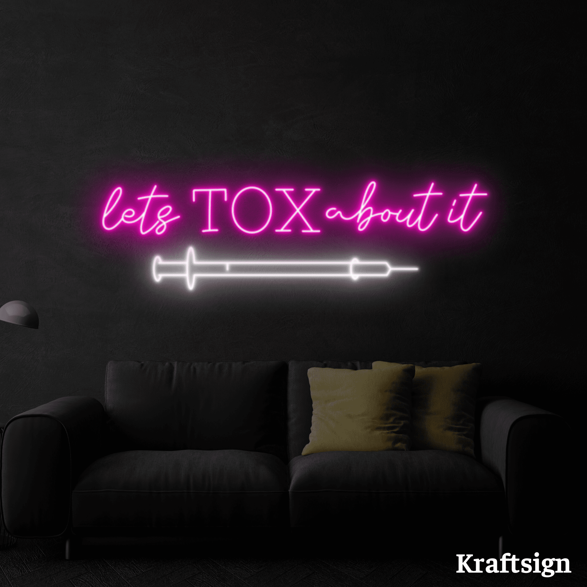 Craftnamesign Lets Tox About It Neon Signs,Beauty Spa Decor,Botox LED ...