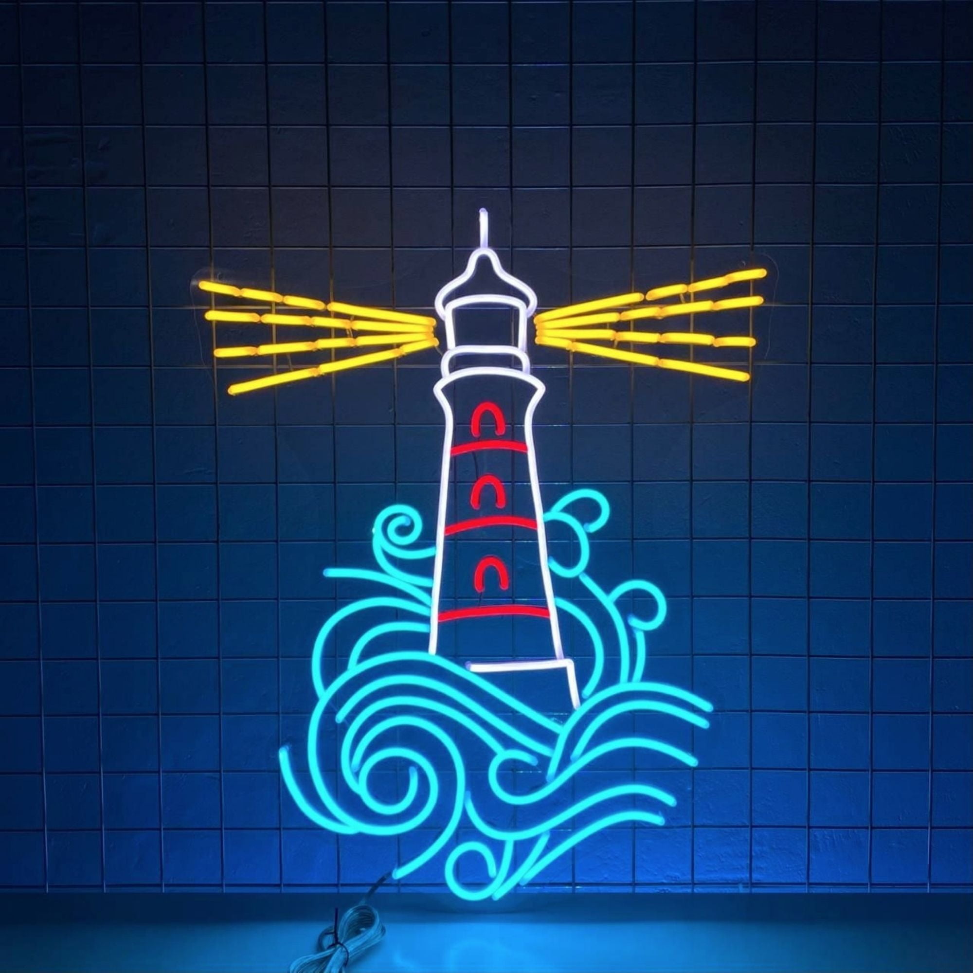 Craftnamesign Lighthouse Neon Light, Beacon Led Sign Art, Lighthouse ...