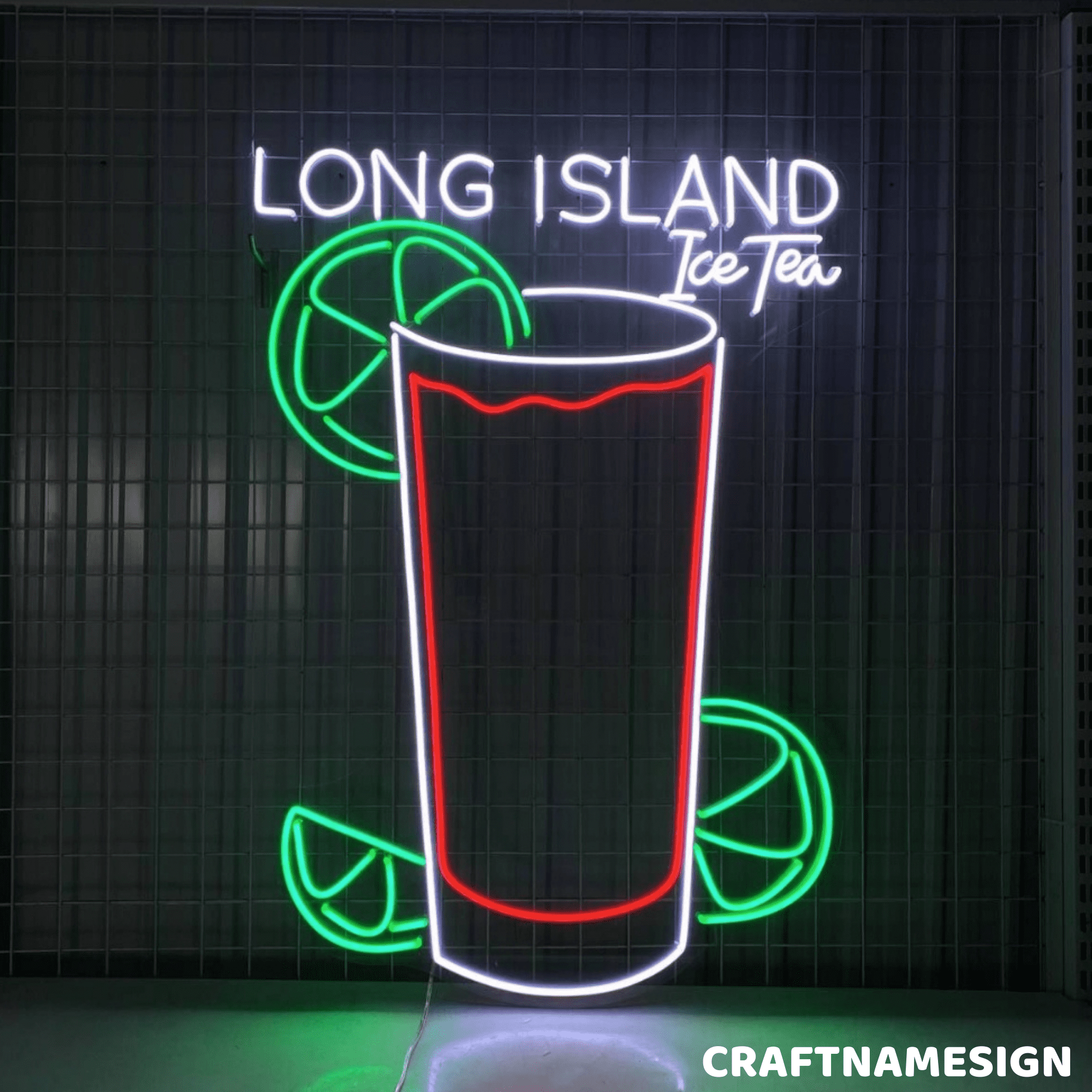 Craftnamesign Long Island Iced Tea LED Sign For Cocktail Bar Wall Art ...