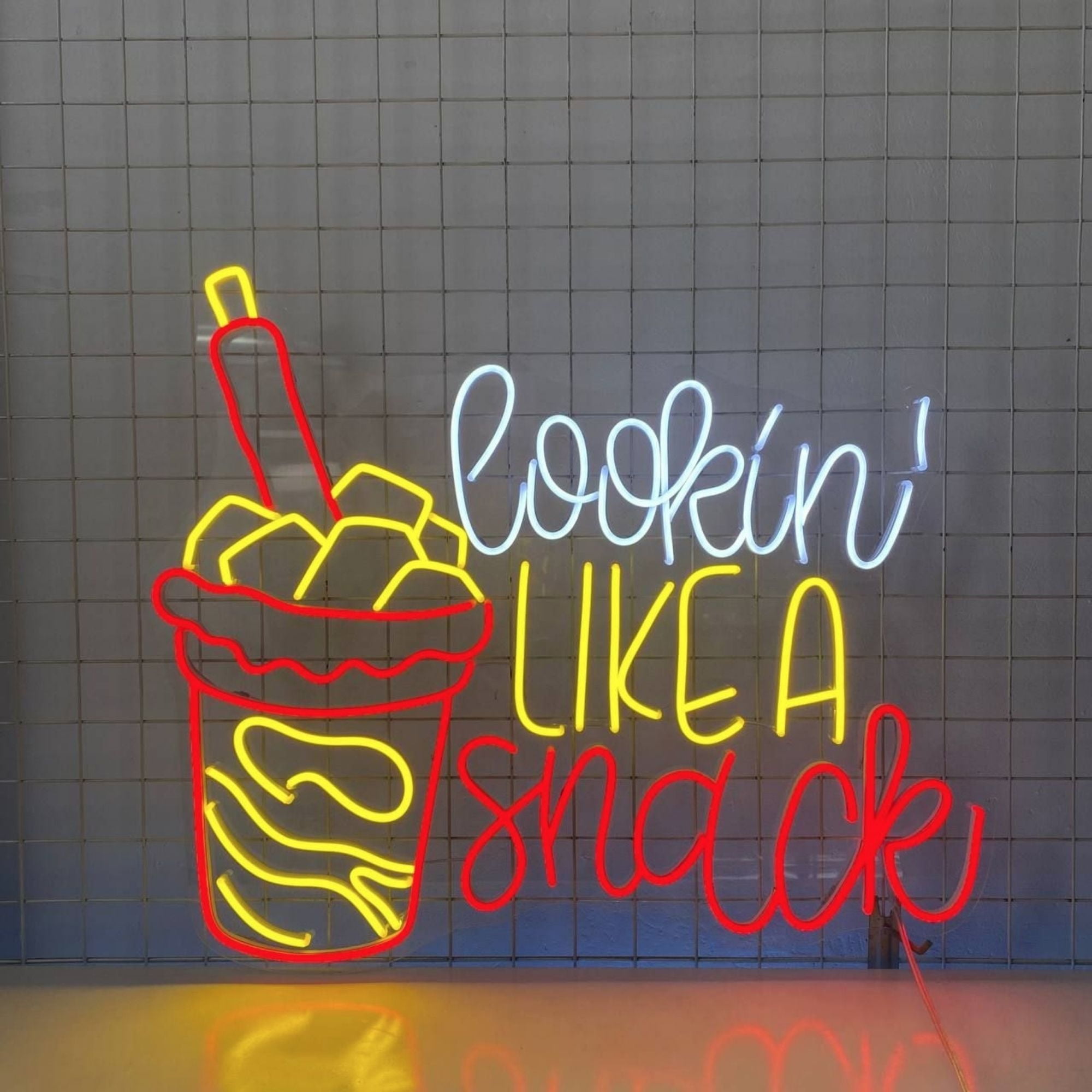 Craftnamesign Lookin' Like A Snack Neon Light, Snack LED Sign, Snack ...