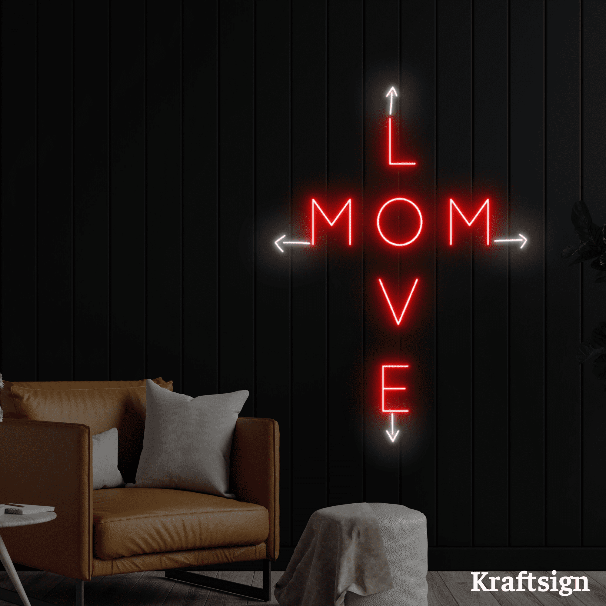 Craftnamesign Love Mom Neon Sign, Mother Day Gifts Decor, Bedroom Wall ...