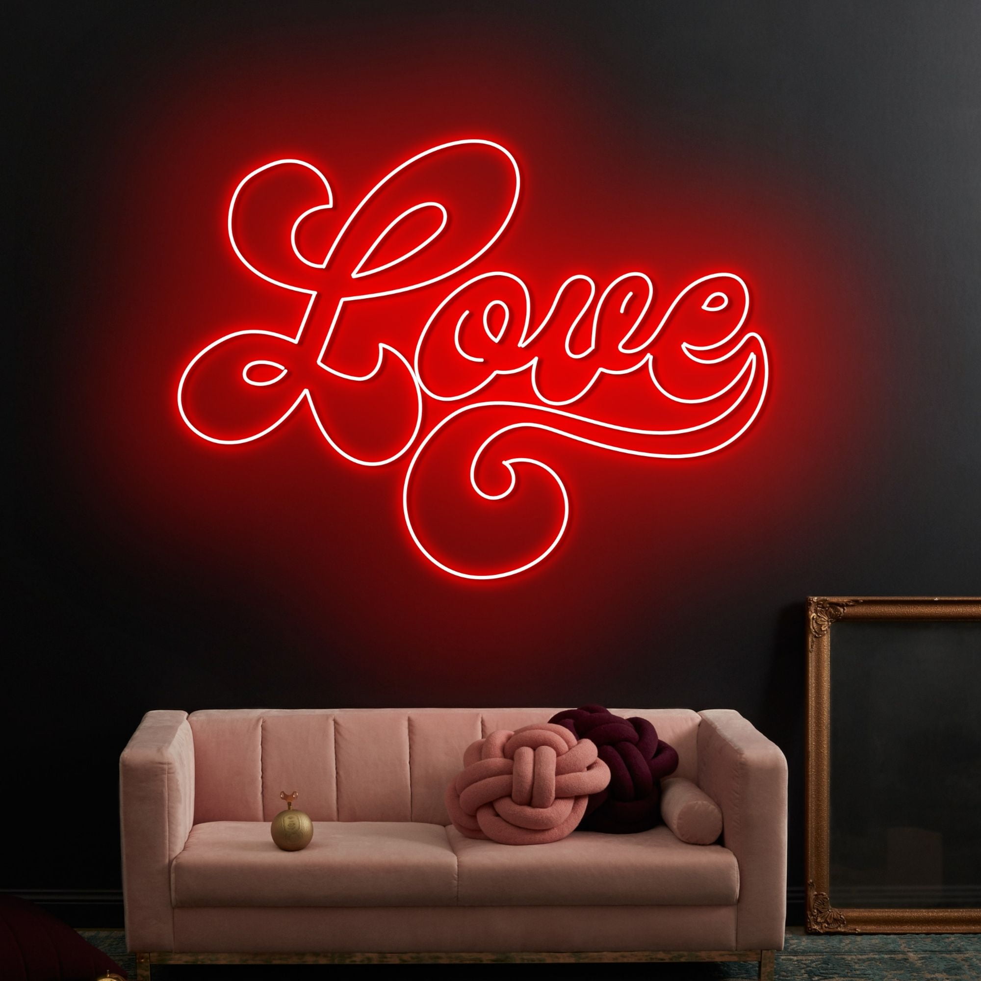 Craftnamesign Love Neon Light, Love Sign For Home Decor, Love Valentine ...