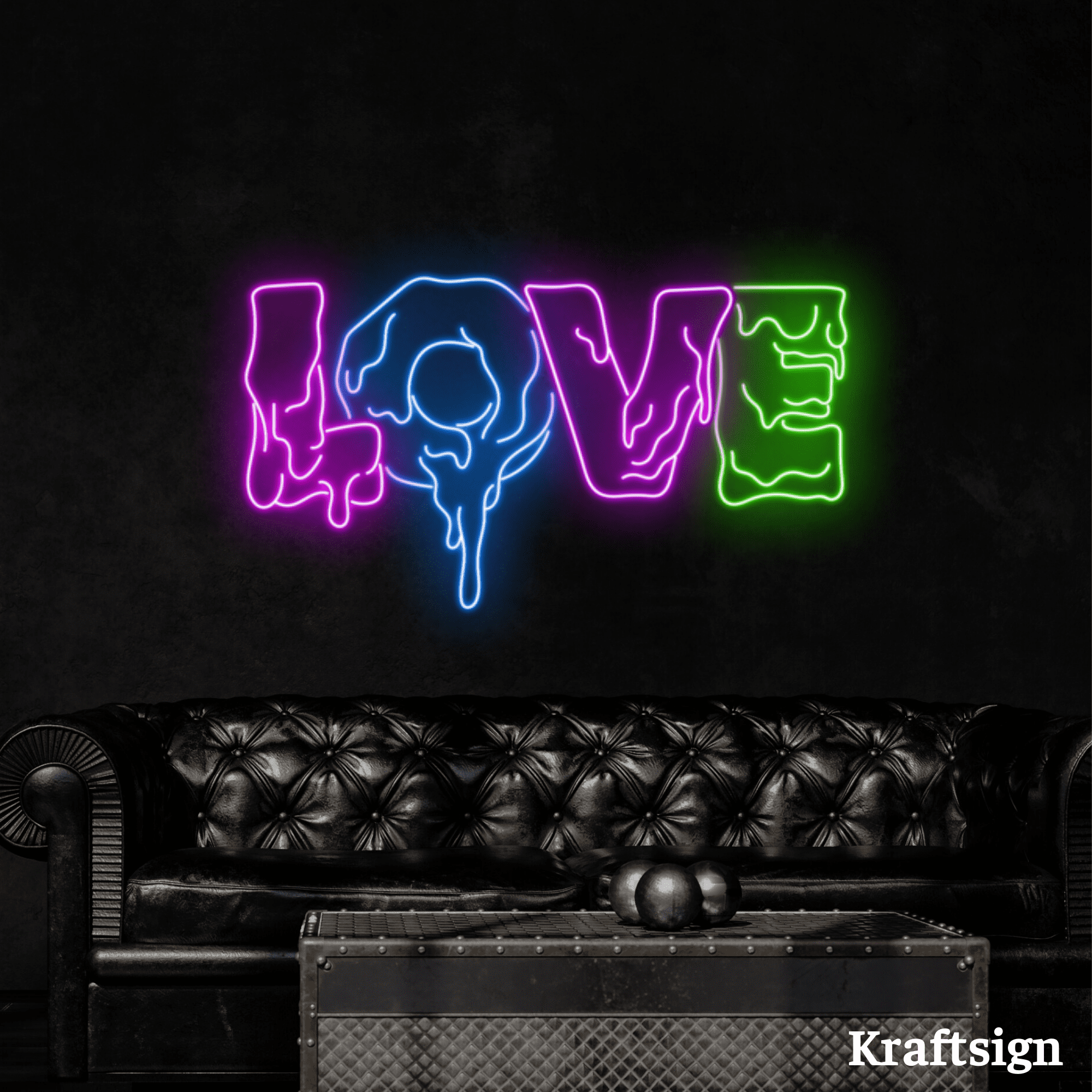 Craftnamesign Love Neon Signs, Anniversary Wedding Decor, Love LED ...