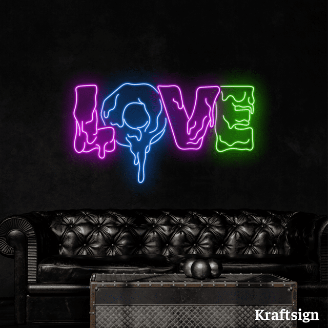 Craftnamesign Love Neon Signs, Anniversary Wedding Decor, Love LED ...