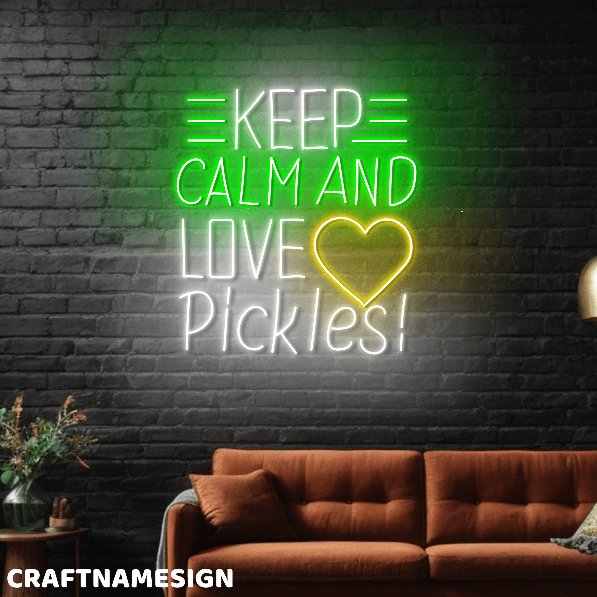 Craftnamesign Love Pickleball Neon Sign, Pickleball Club Wall Decor ...