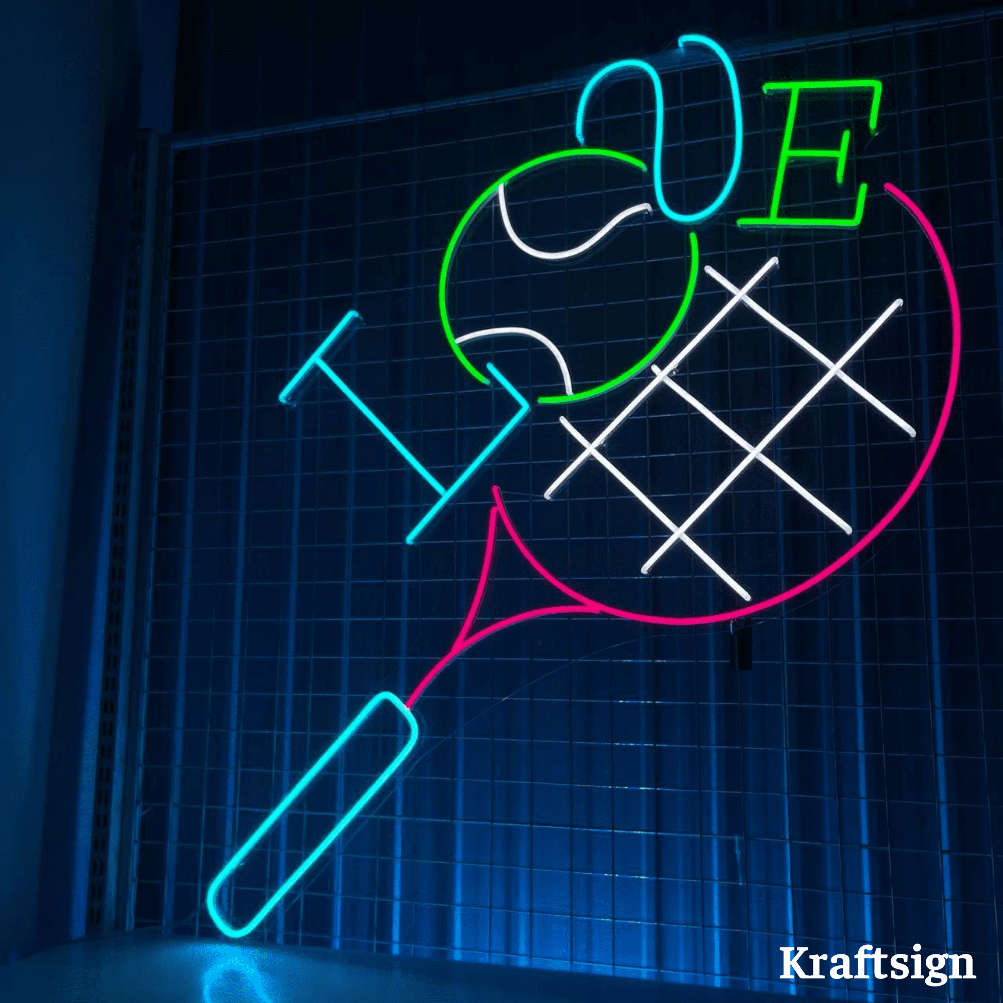 Craftnamesign Love Tennis Neon Sign, Tennis Club Decor, Tennis Shop ...