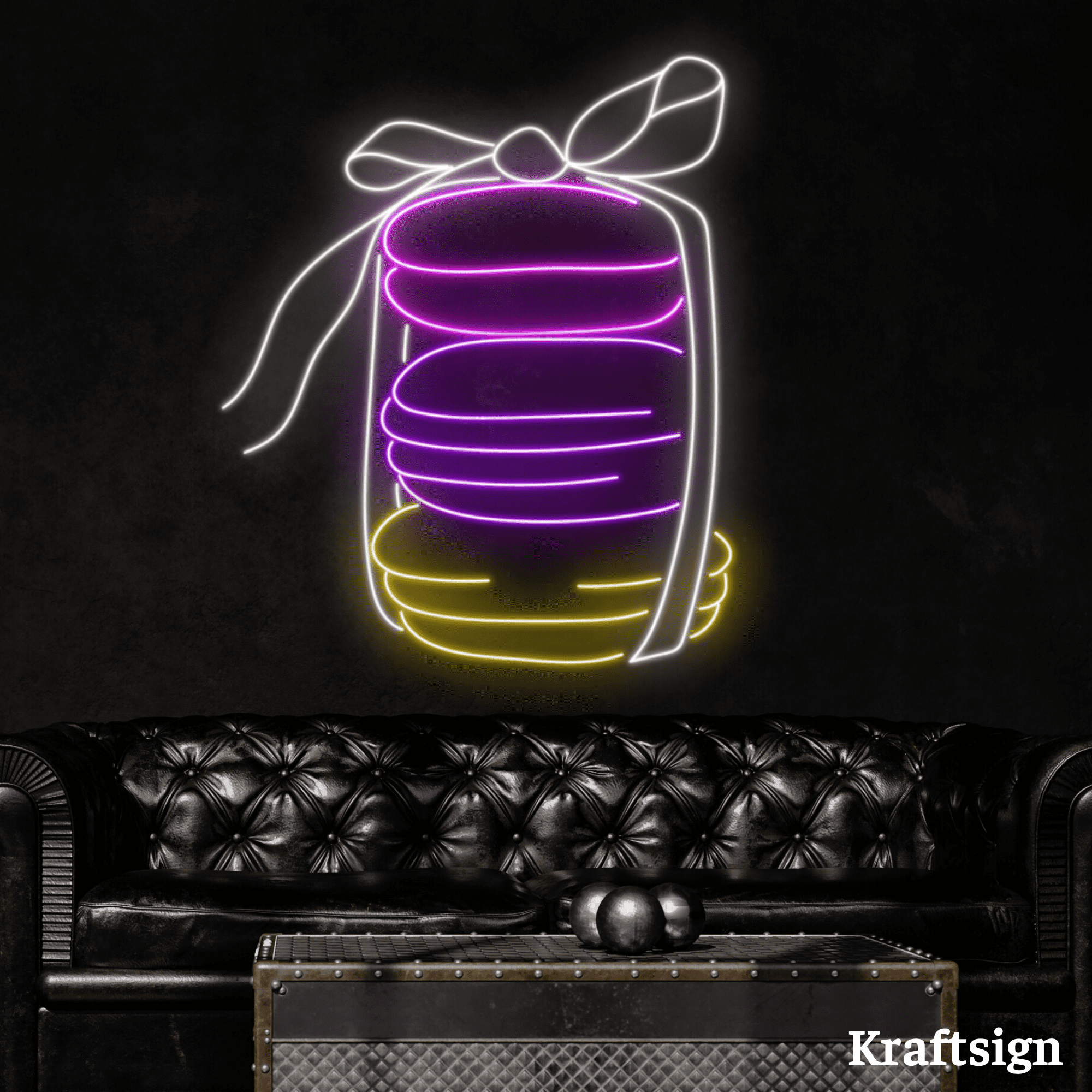 Craftnamesign Macaron Cakes Neon Sign, Bakery Decor, Cakes Shop LED ...