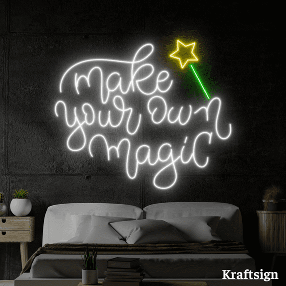 Craftnamesign Make Your Our Magic Neon Sign, Bedroom Decor, Quotes ...