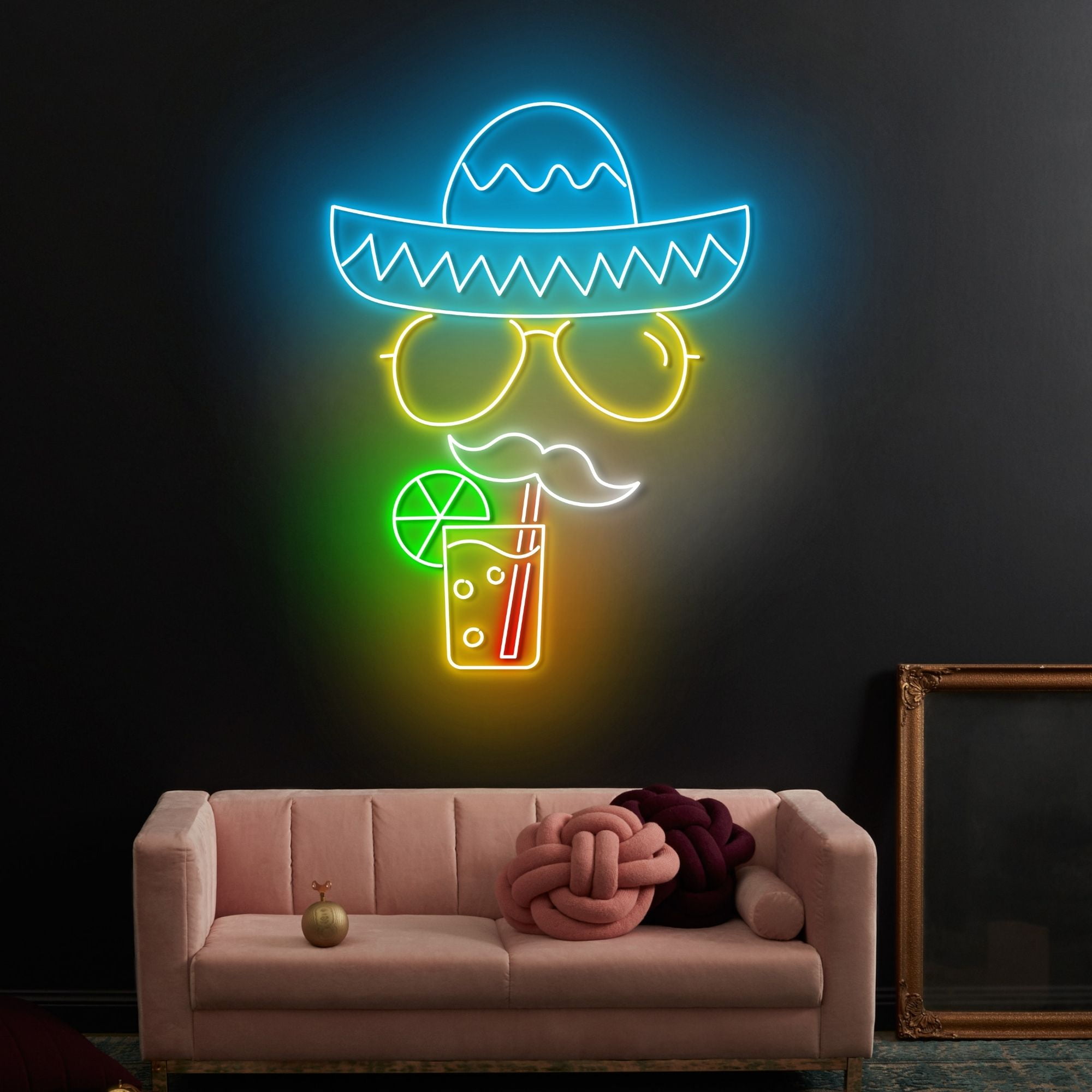Craftnamesign Margarita Neon Light, Mexican Cocktail Bar Led Sign ...