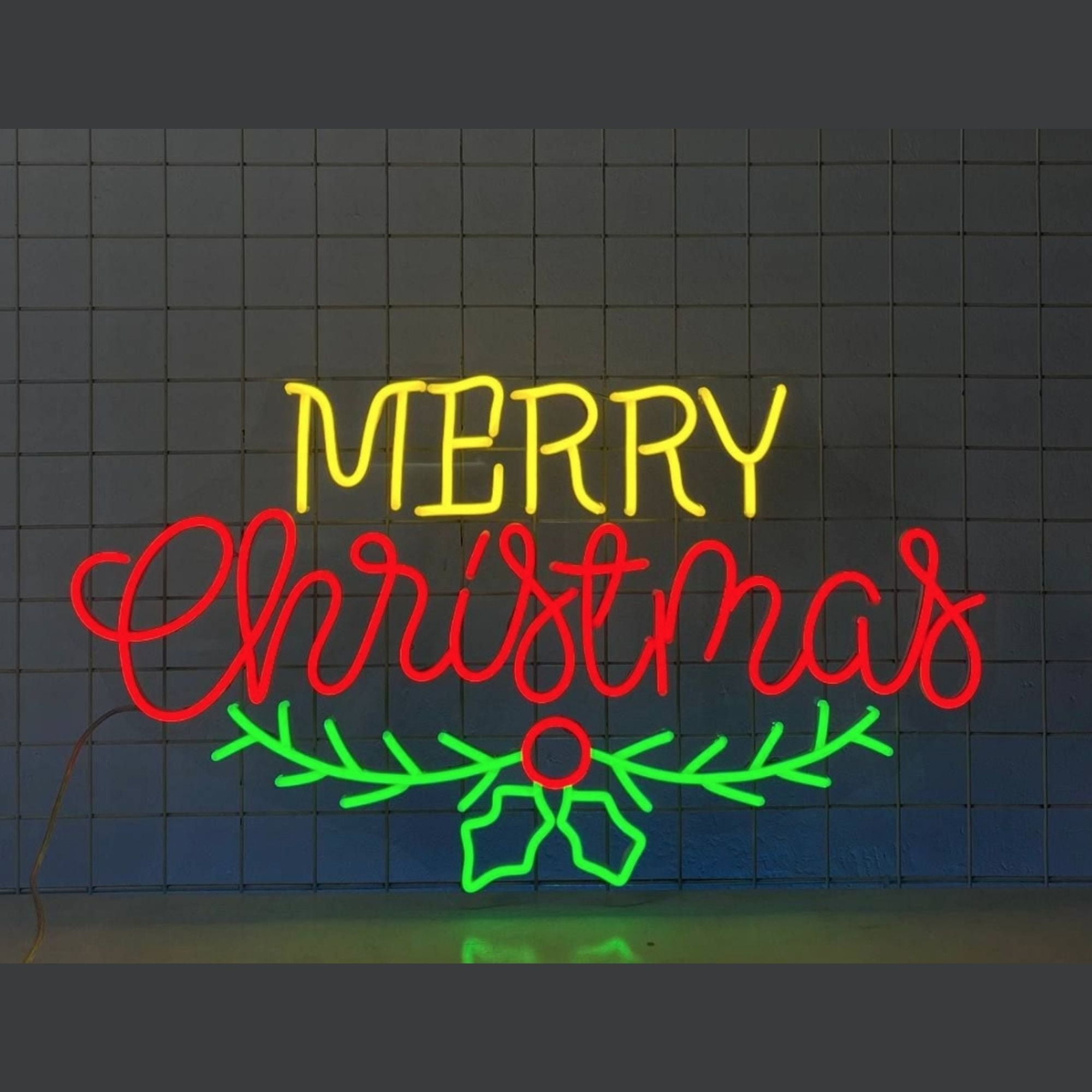 Craftnamesign Merry Christmas Neon Light, Christmas Led Sign Art, Merry ...