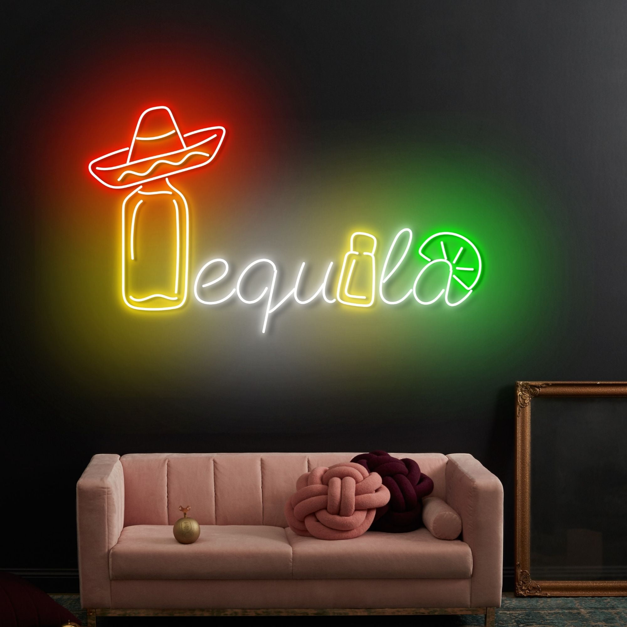 Craftnamesign Mexican Tequila Neon Light, Mexican Cocktail Led Sign ...