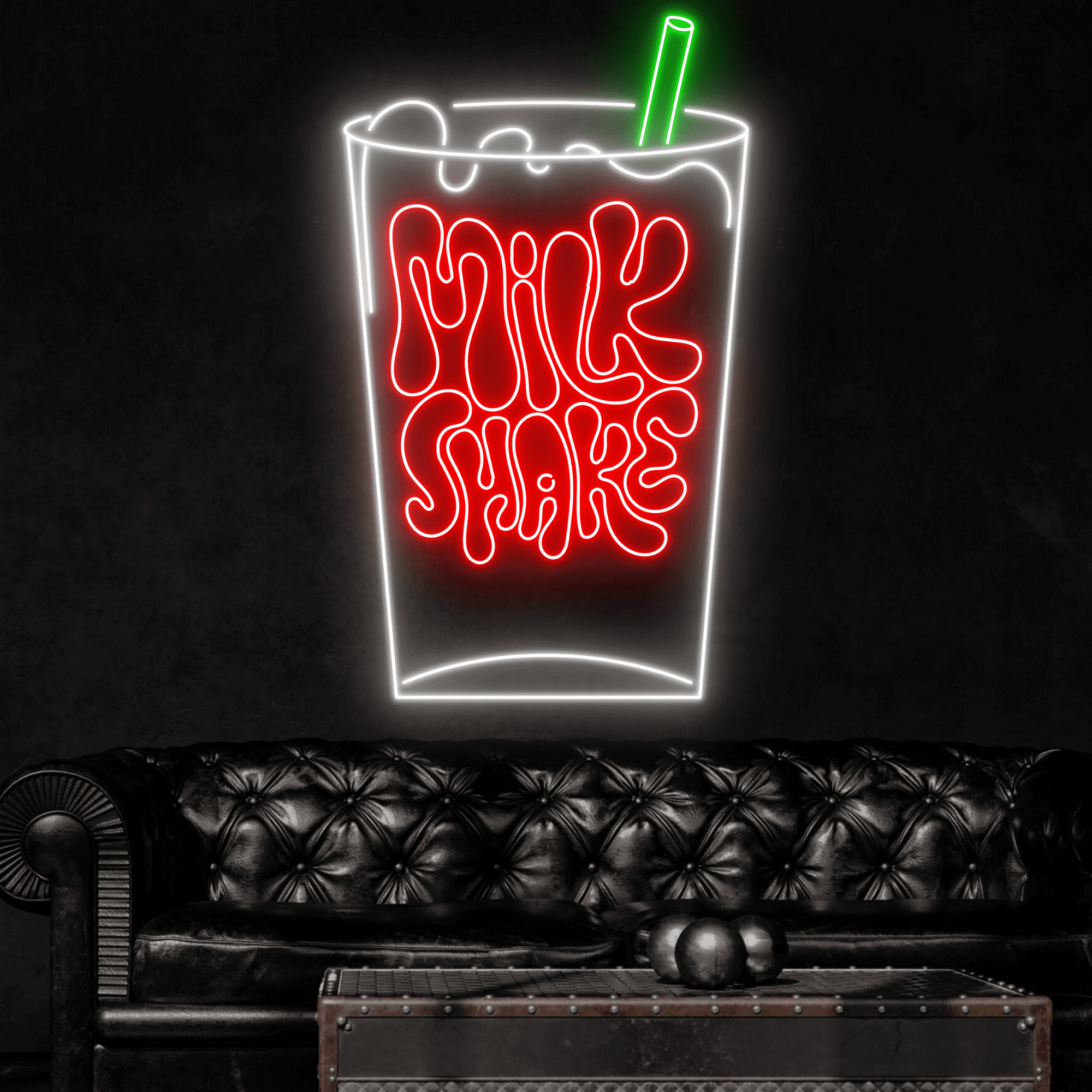 Craftnamesign Milk Shakes Neon Sign, Milk Shake Wall Decor, Milk Shake ...